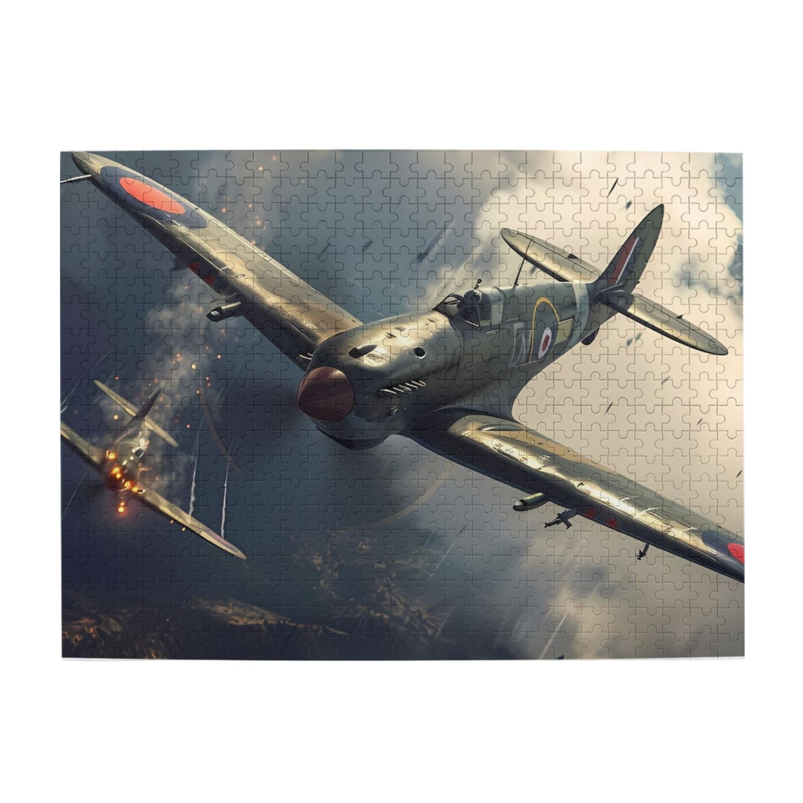 1000 Piece WWII Fighter Plane Battle Jigsaw Puzzle For Adults ...