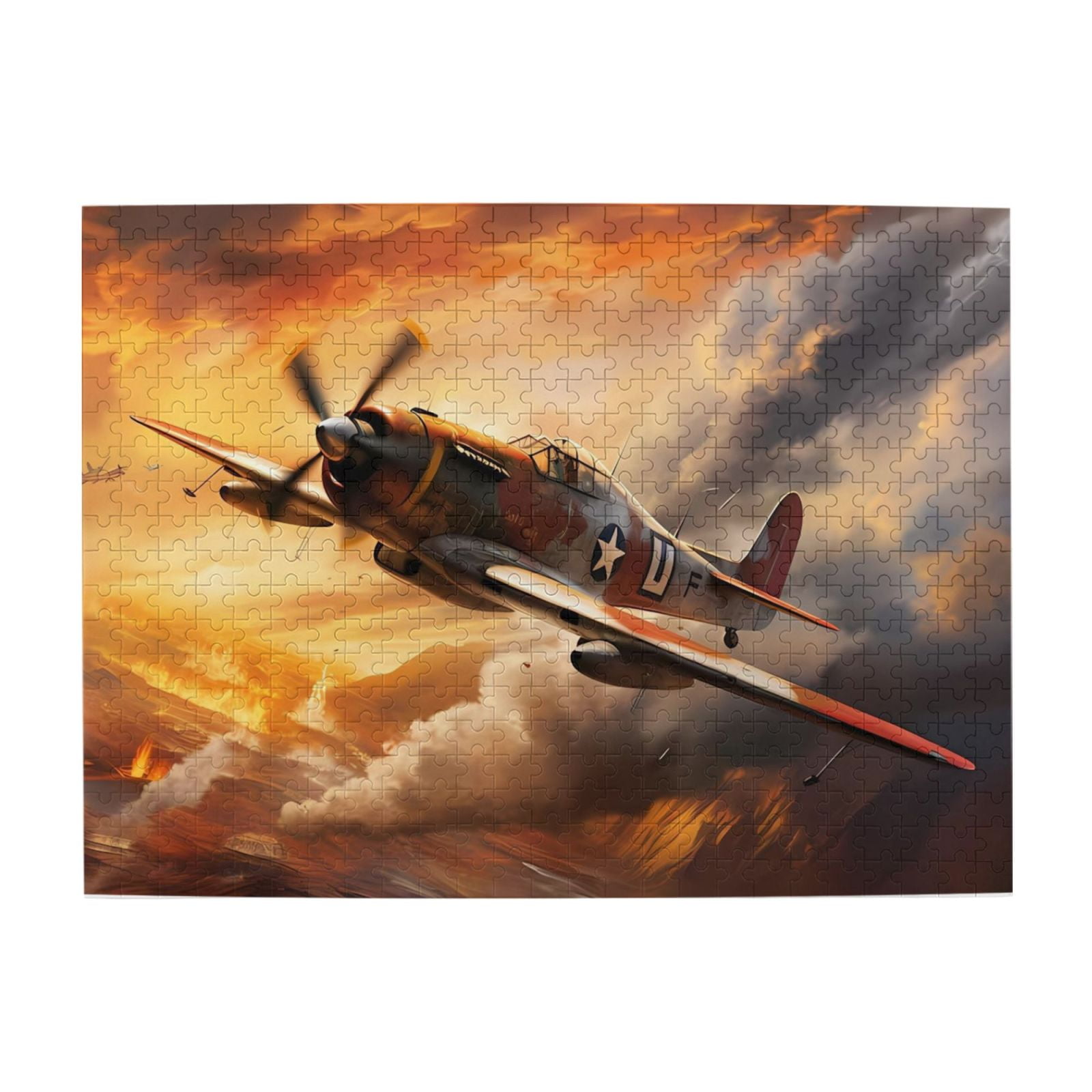 1000 Piece WWII Fighter Plane Jigsaw Puzzle For Adults – Dramatic ...