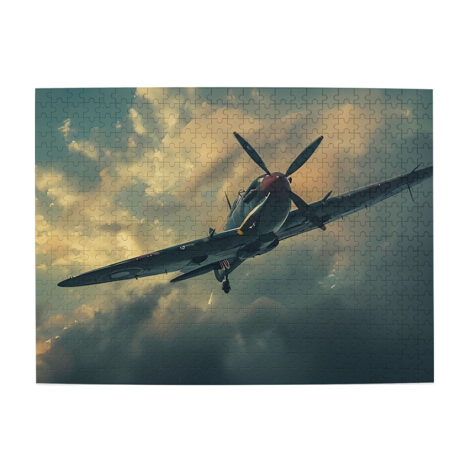 1000 Piece WWII Fighter Plane Jigsaw Puzzle For Adults Stunning Wooden ...