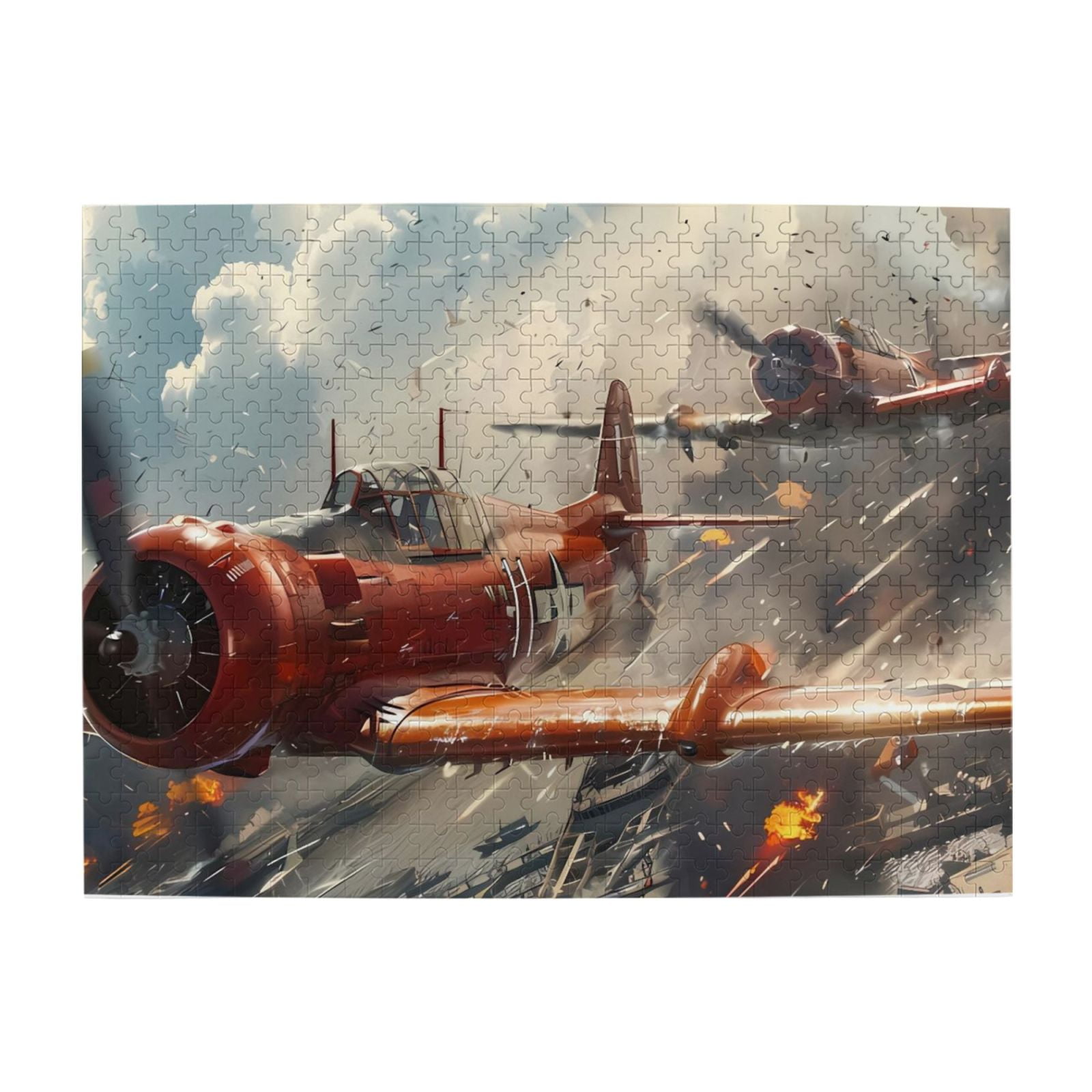 1000 Piece WWII Fighter Plane Jigsaw Puzzle For Adults – Vibrant Aerial ...