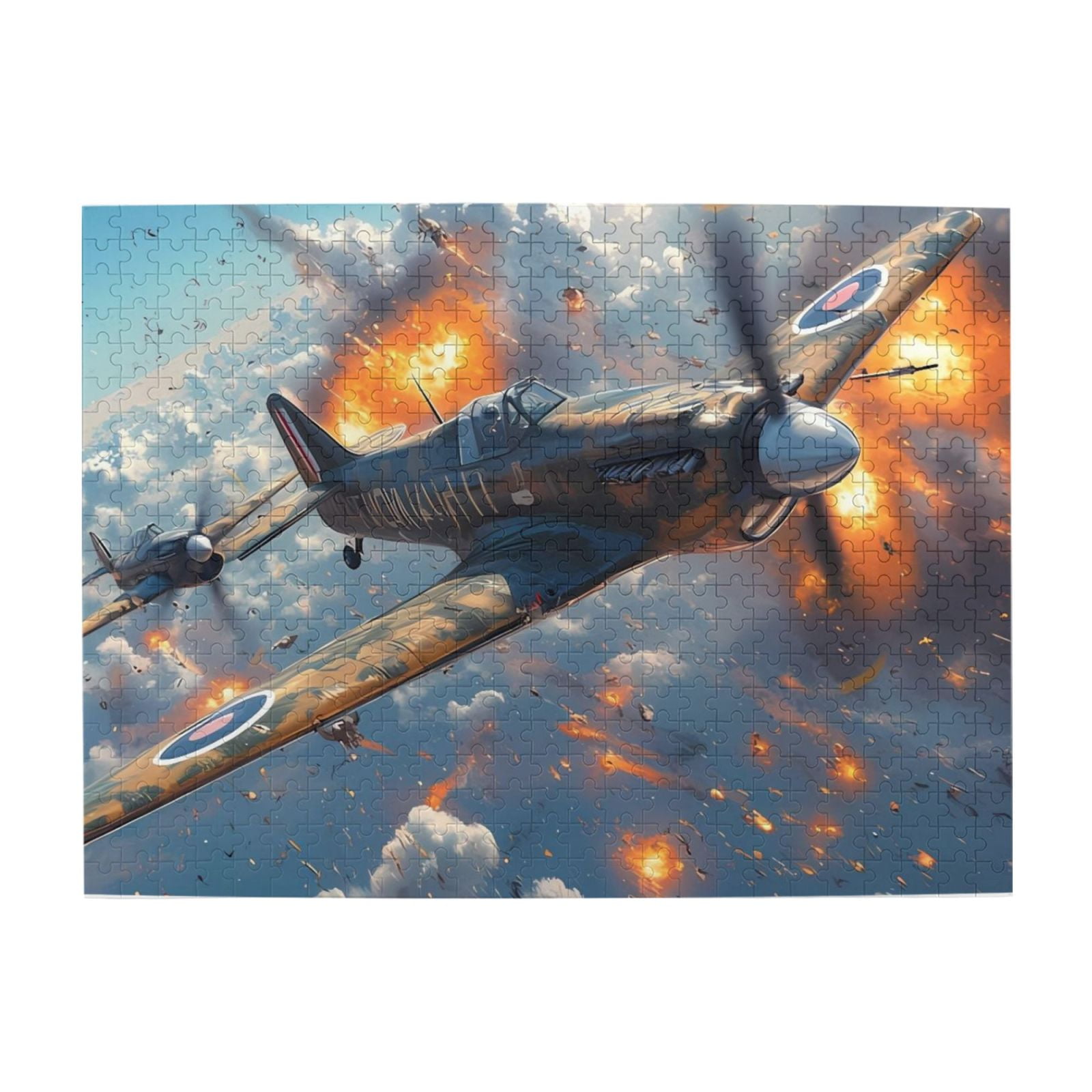 1000 Piece WWII Fighter Plane Jigsaw Puzzle For Adults – Vibrant Aerial ...