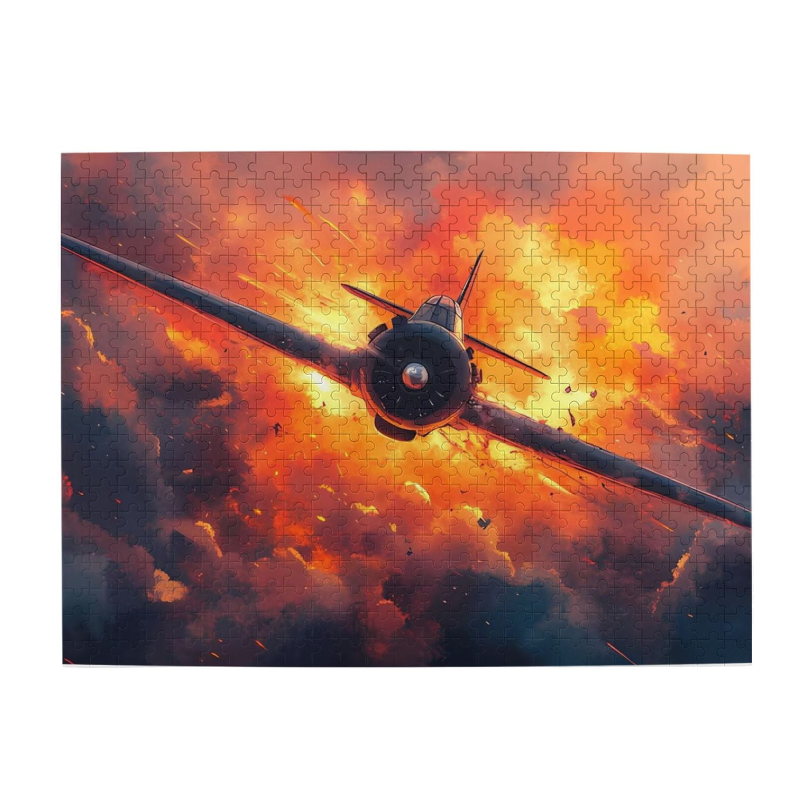 1000 Piece WWII Fighter Plane Jigsaw Puzzle For Adults – Vibrant Battle ...