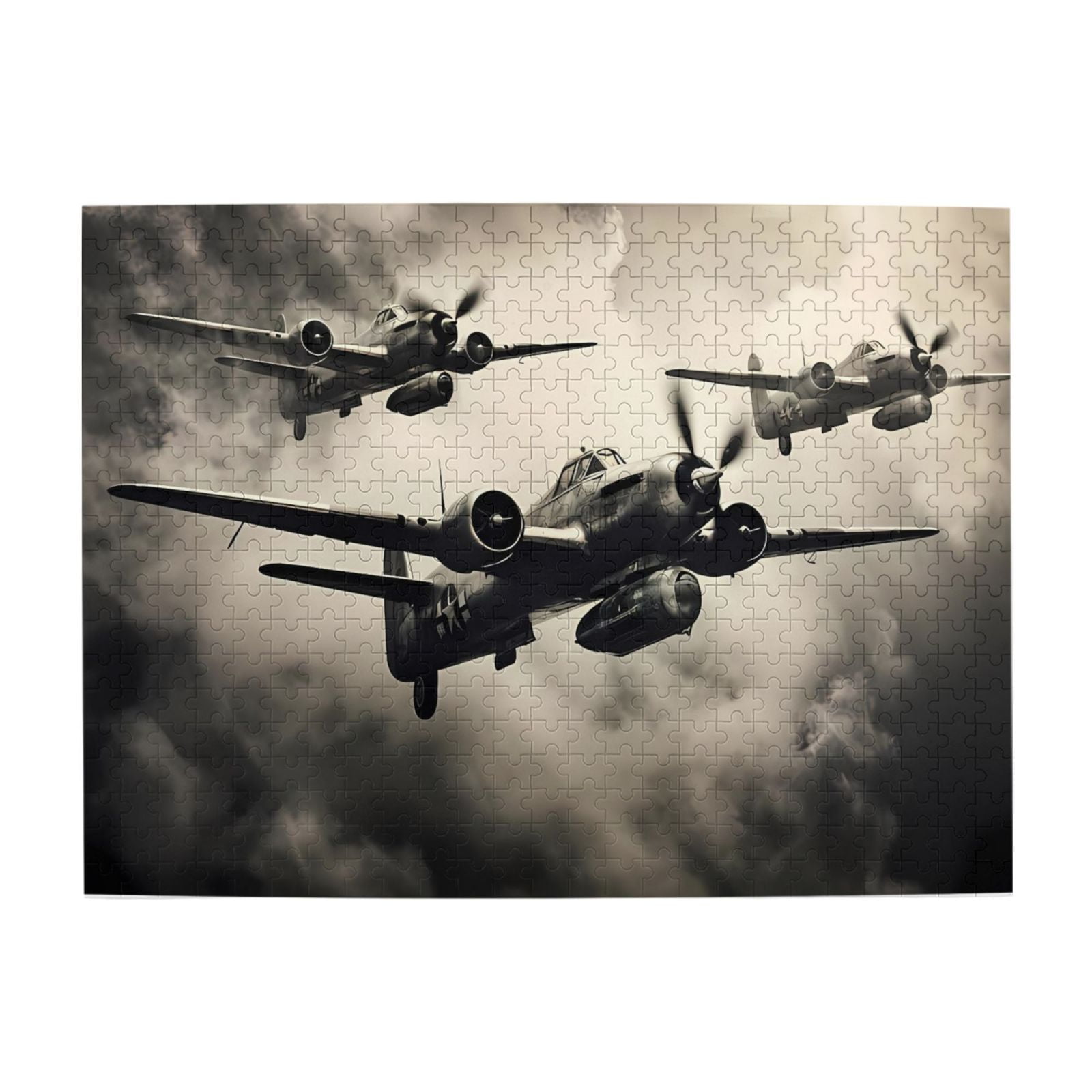 1000 Piece WWII Fighter Plane Wooden Jigsaw Puzzle For Adults ...