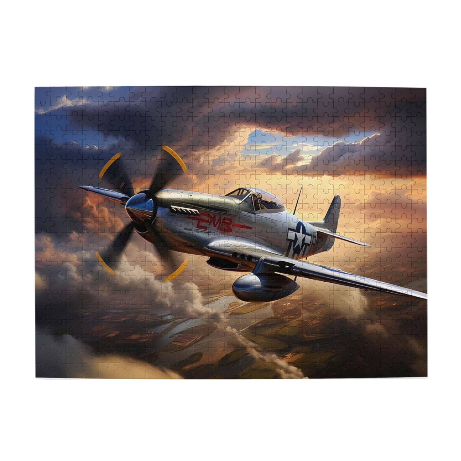 1000 Piece WWII Fighter Plane Wooden Jigsaw Puzzle For Adults ...