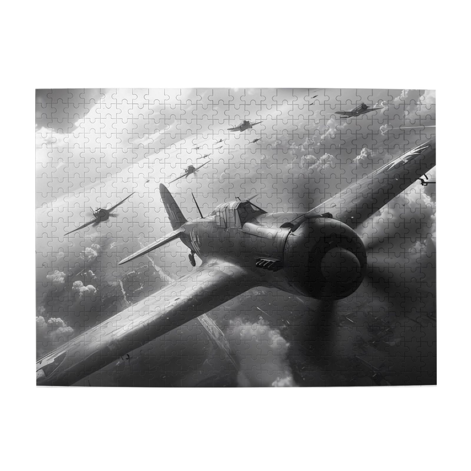 1000 Piece WWII Fighter Planes Jigsaw Puzzle For Adults – Black & White ...