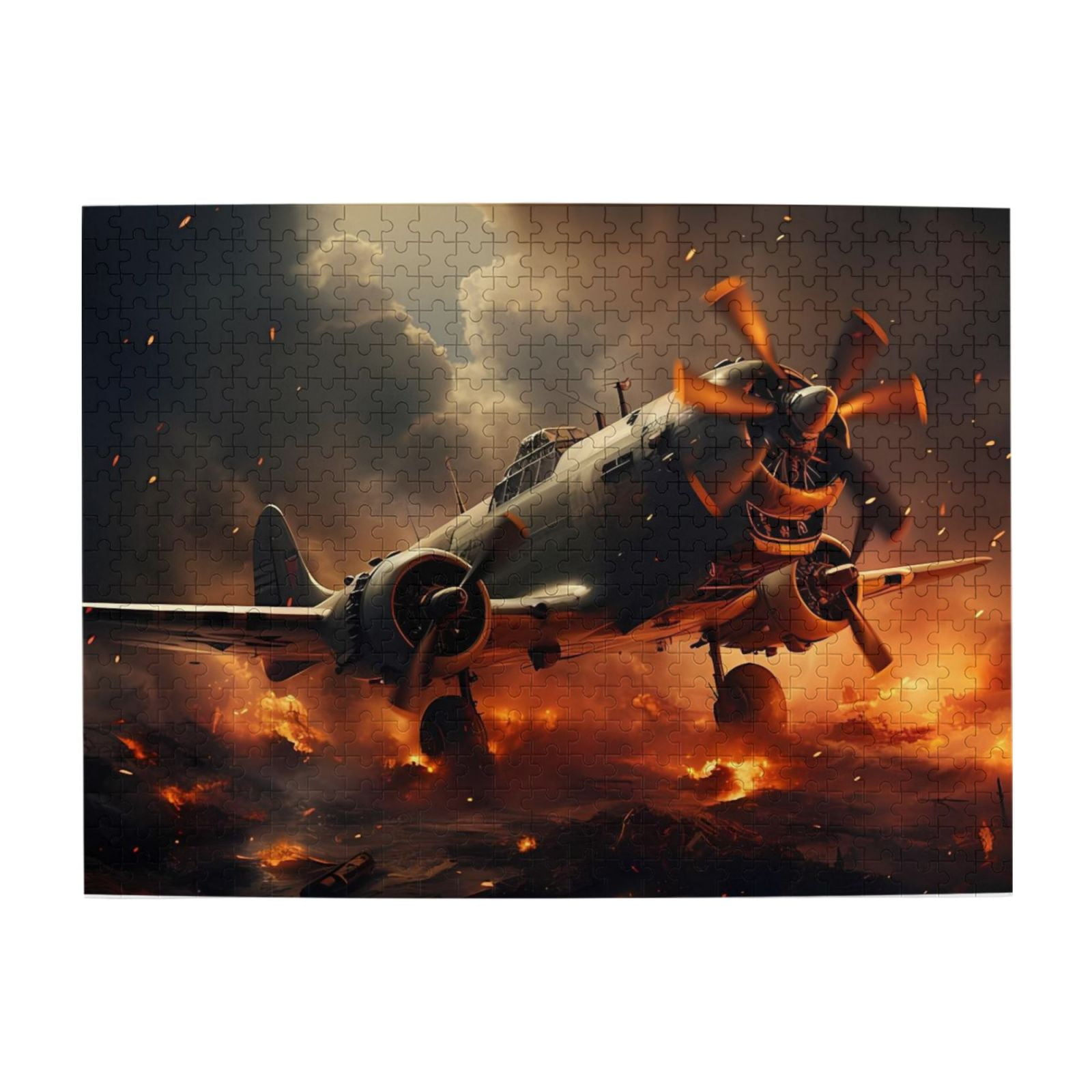 1000 Piece WWII Vintage Bomber Jigsaw Puzzle For Adults – Intense War ...