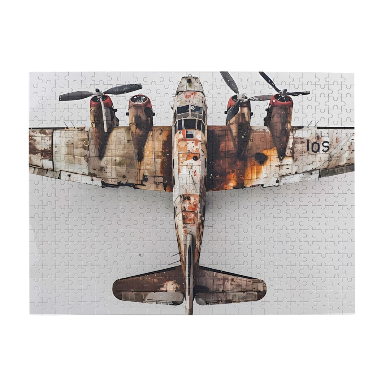 1000 Piece Weathered WWII Bomber Plane Jigsaw Puzzle For Adults ...