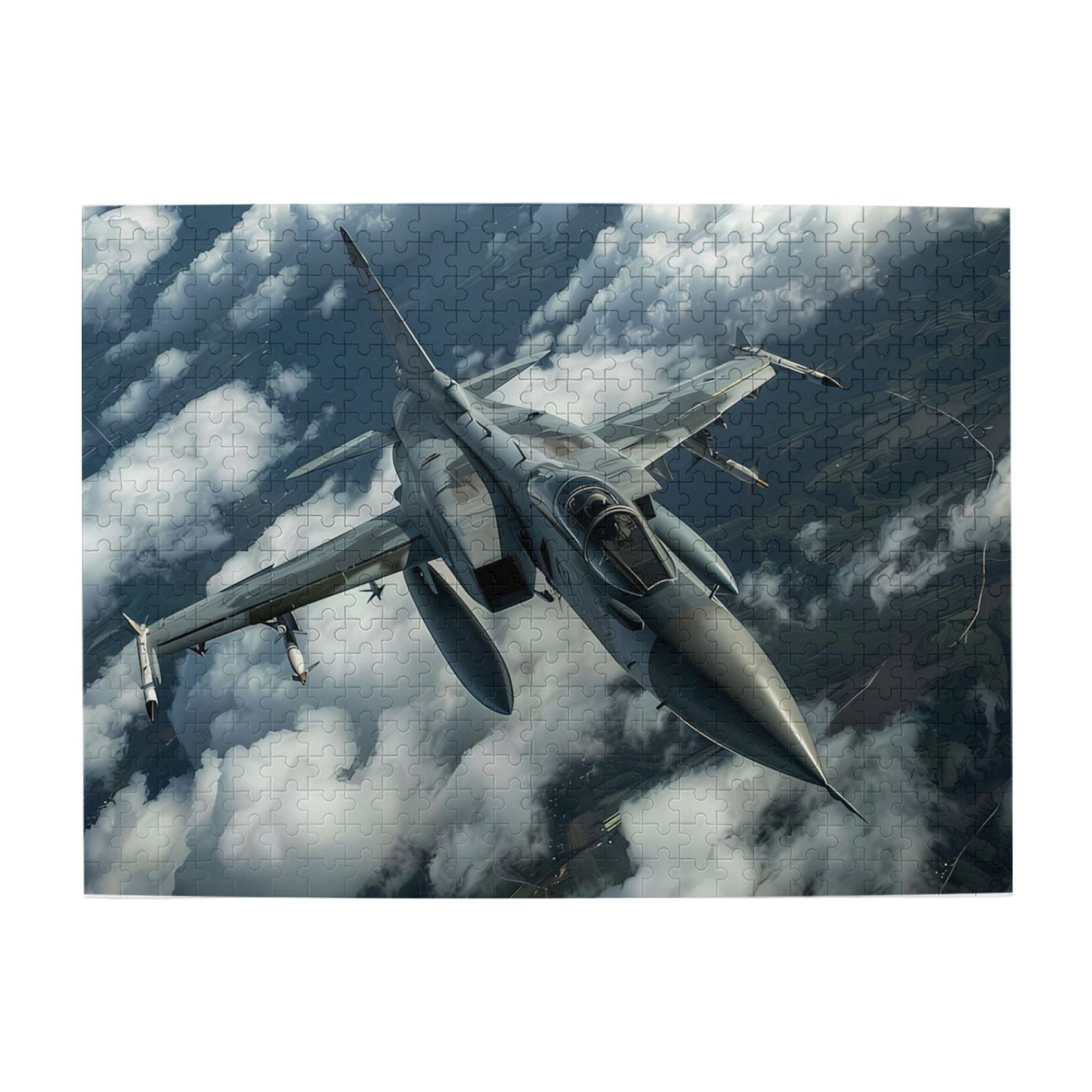 1000 Piece Wooden Fighter Jet Jigsaw Puzzle For Adults – Captivating ...