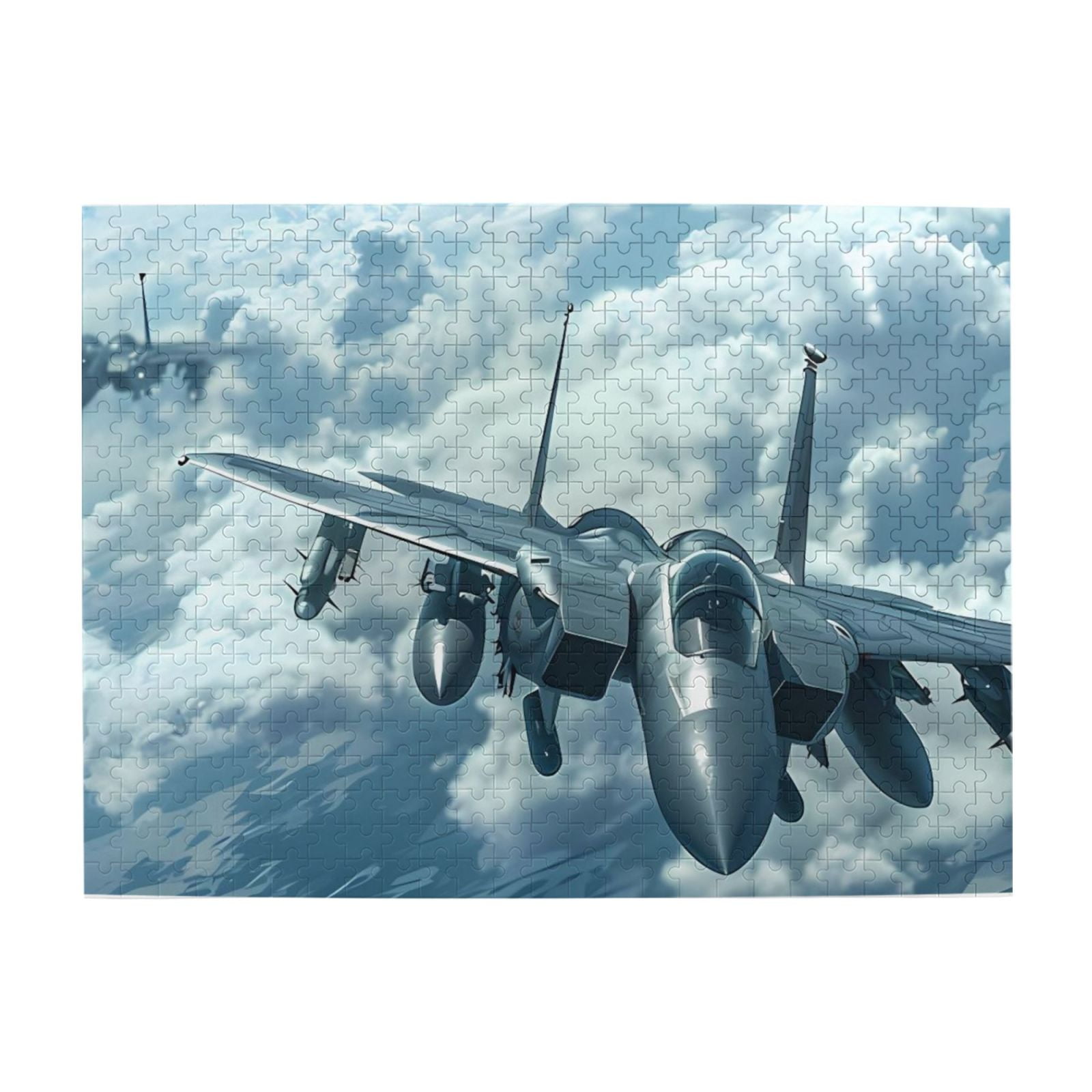 1000 Piece Wooden Fighter Jet Jigsaw Puzzle For Adults – Dynamic ...