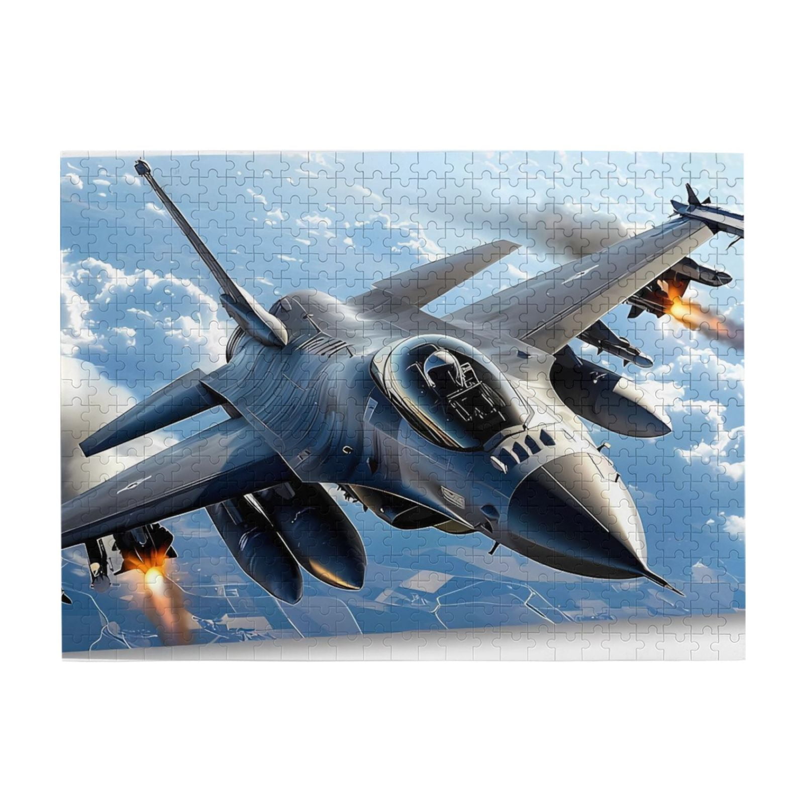 1000 Piece Wooden Fighter Jet Jigsaw Puzzle For Adults – Dynamic ...