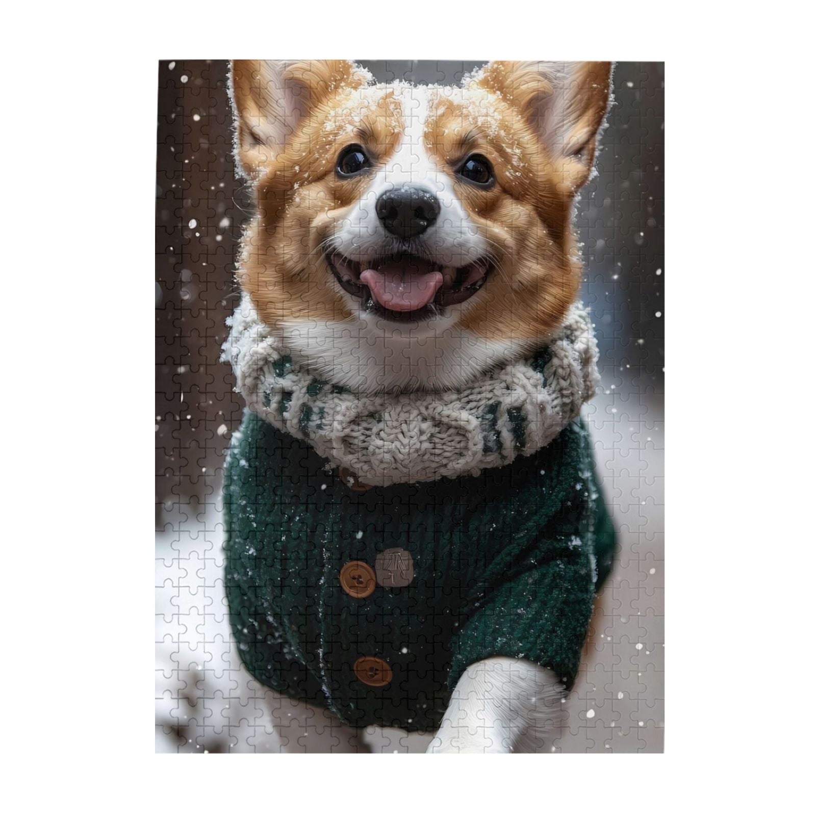 1000-Piece Wooden Jigsaw Puzzle for Adults & Families - Corgis Dog ...