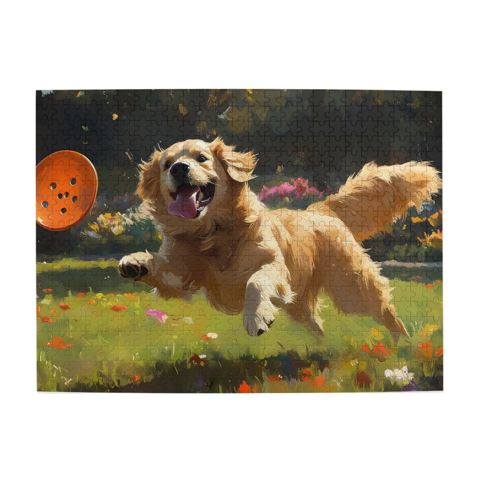 1000-Piece Wooden Jigsaw Puzzle for Adults & Families - Happy Dog ...