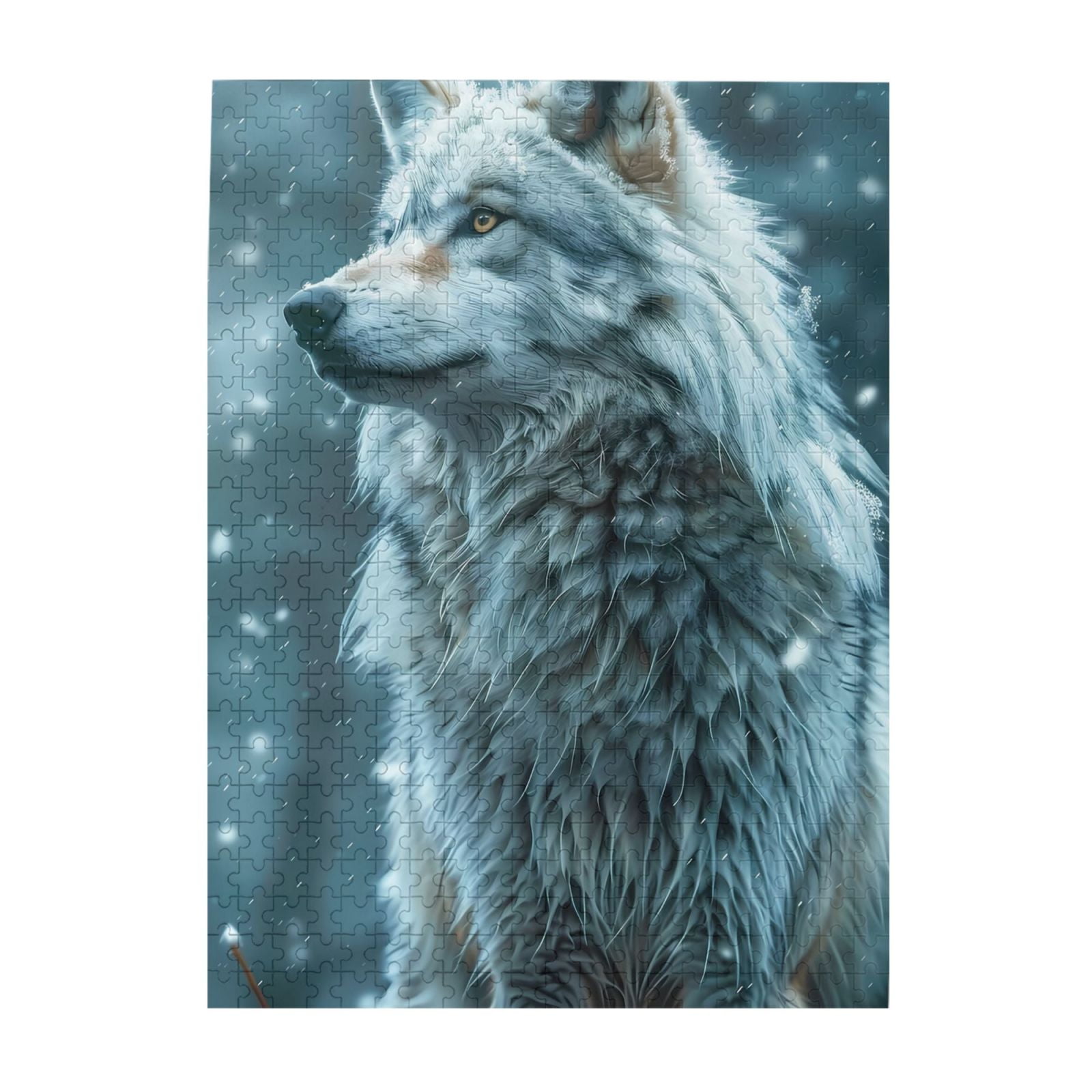 1000-Piece Wooden Jigsaw Puzzle for Adults & Families - Outdoor Wolf ...
