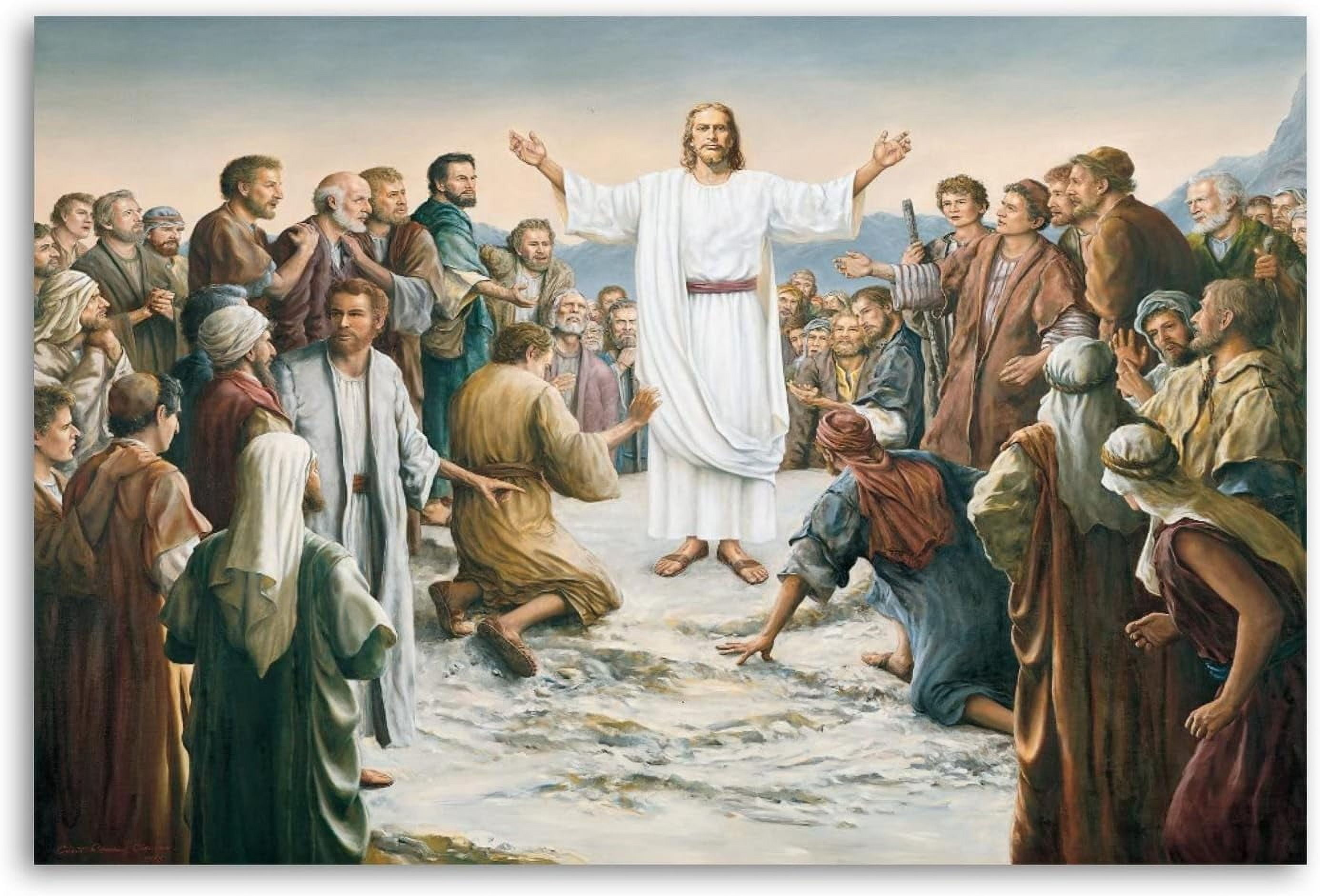 1000 Piece Wooden Puzzle Jesus Christ Kneeling in Prayer and Meditation ...