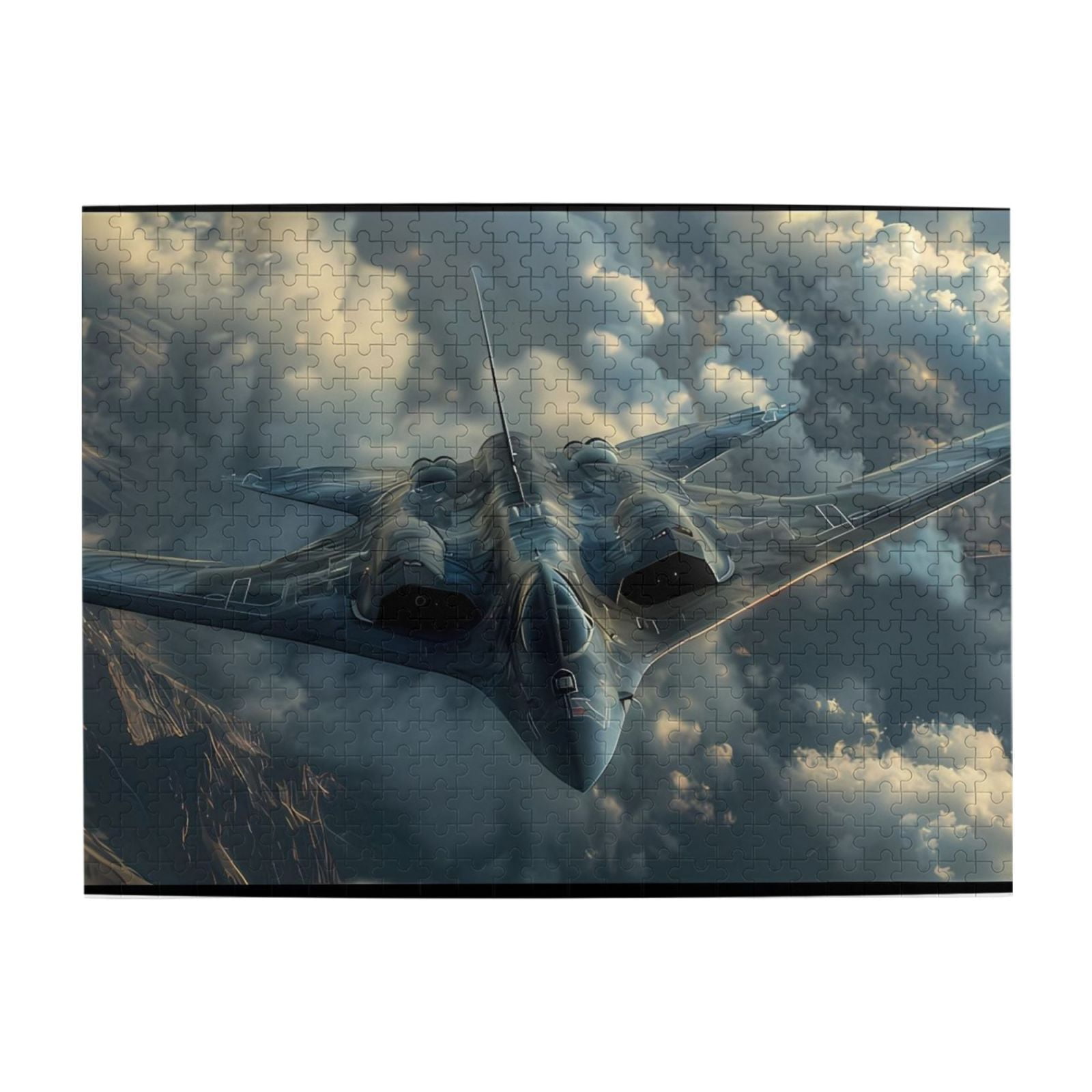 1000 Piece Wooden Stealth Fighter Jet Puzzle For Adults – Captivating ...