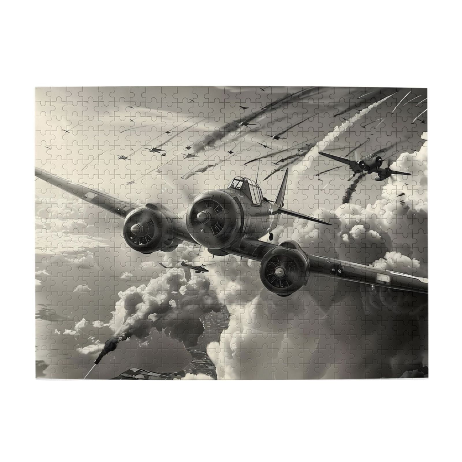 1000 Piece Wooden WWII Bomber Puzzle For Adults – Historic Aviation Art ...