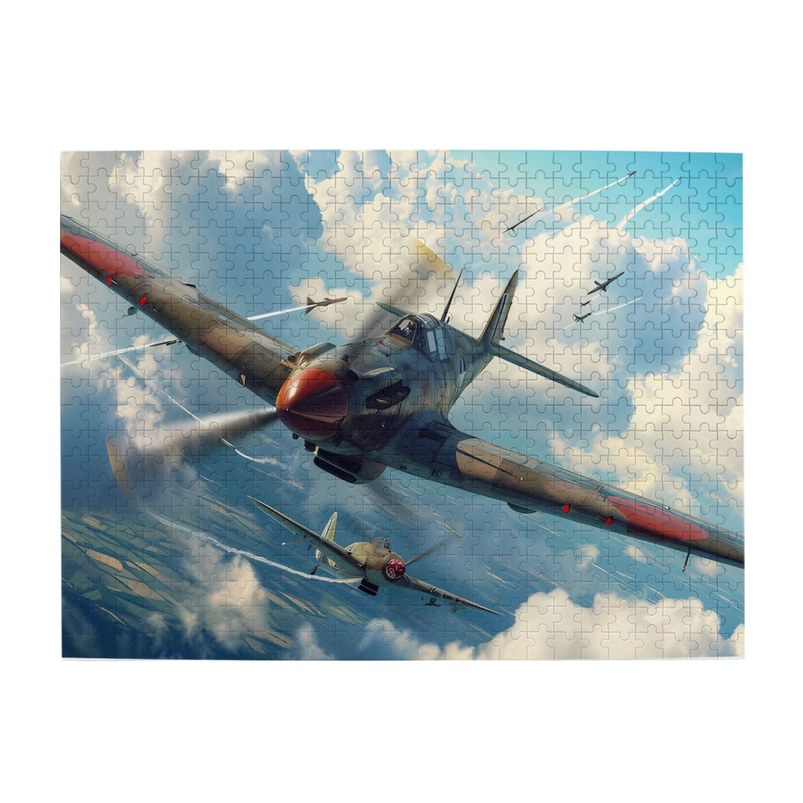 1000 Piece Wooden WWII Fighter Plane Jigsaw Puzzle For Adults – Dynamic ...
