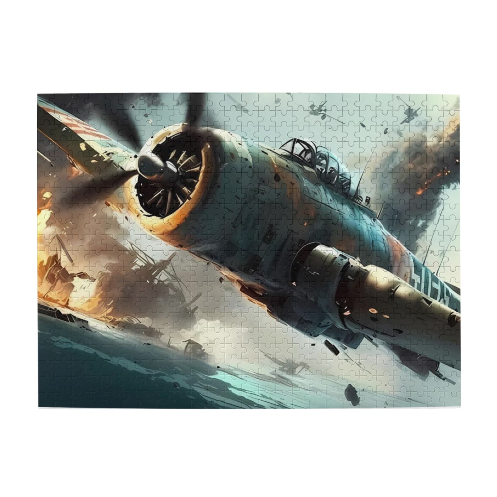 1000 Piece Wooden WWII Fighter Plane Jigsaw Puzzle For Adults – Epic ...