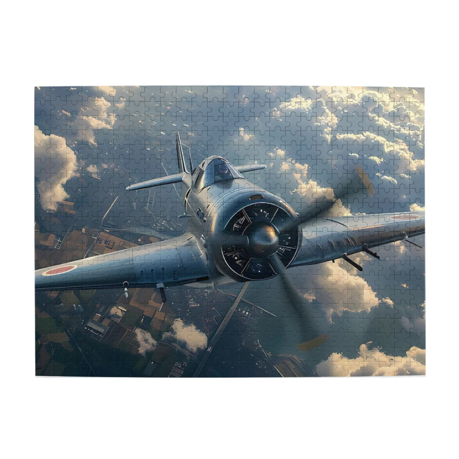 1000 Piece Wooden WWII Fighter Plane Jigsaw Puzzle For Adults – Fun ...