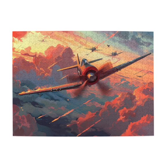 1000 Piece Wooden WWII Fighter Plane Jigsaw Puzzle For Adults – Vibrant ...
