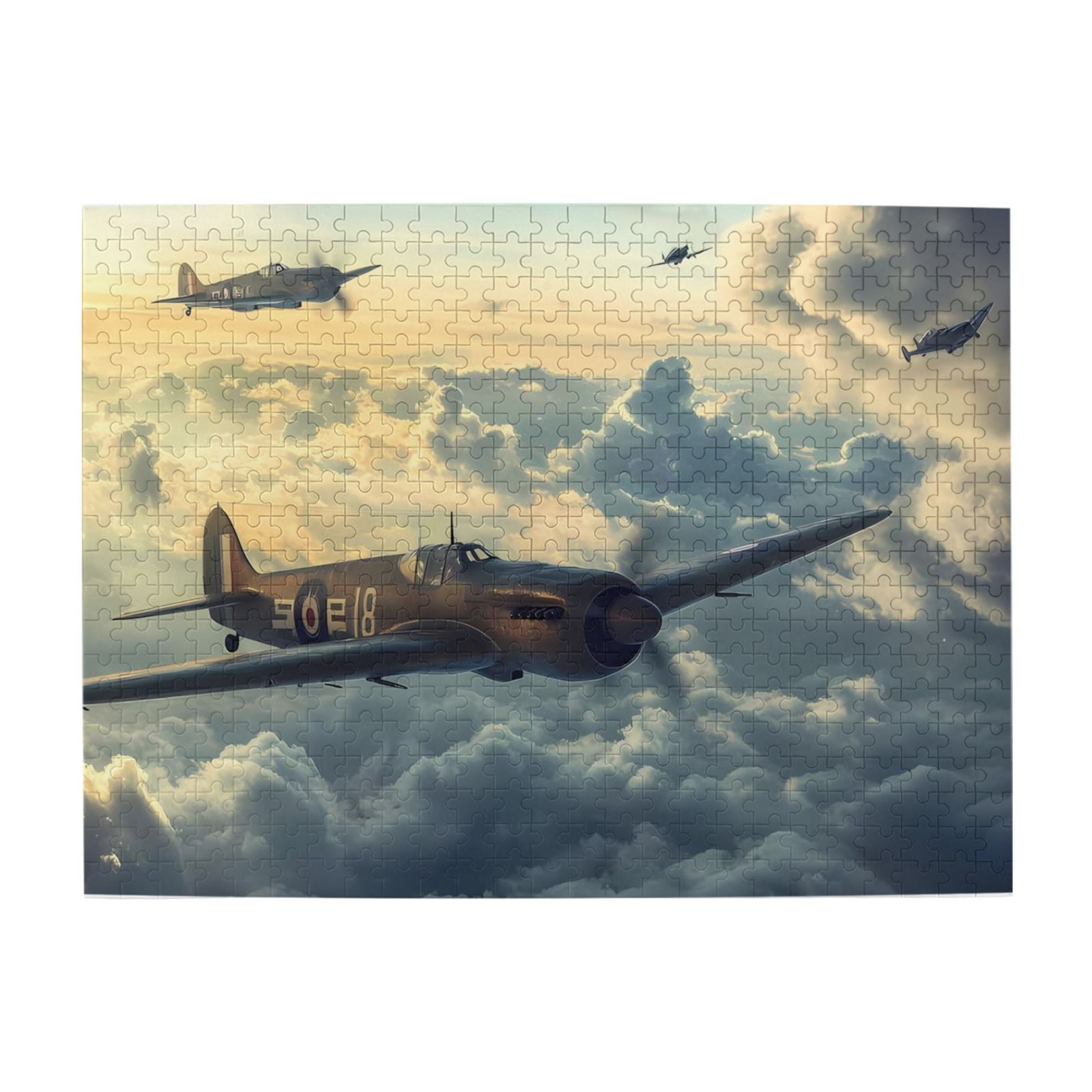 1000 Piece Wooden WWII Fighter Planes Jigsaw Puzzle For Adults – Epic ...