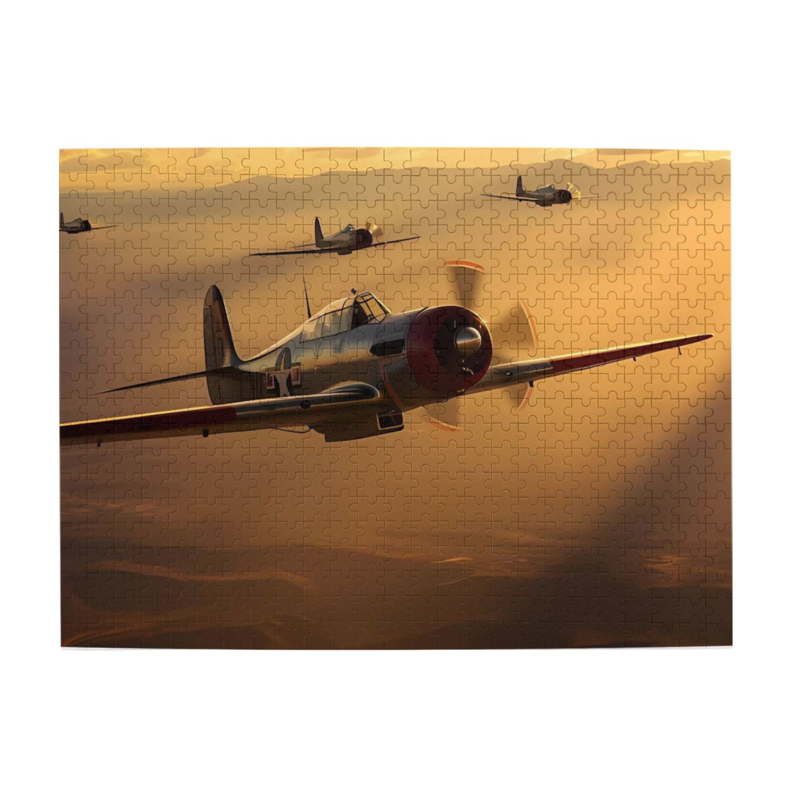 1000 Piece Wooden WWII Fighter Planes Jigsaw Puzzle For Adults – Epic ...