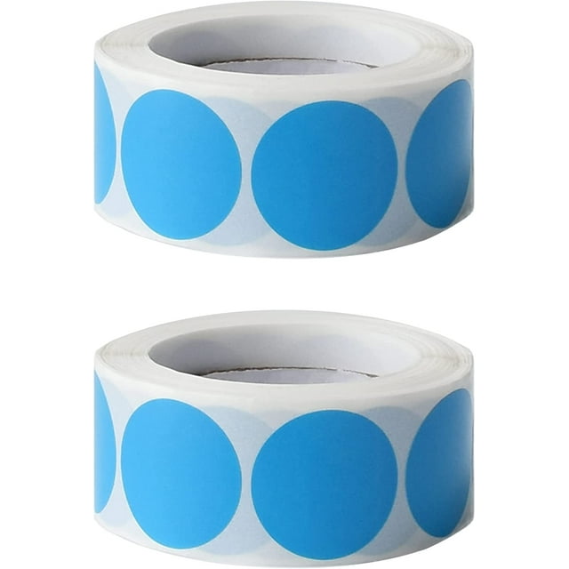 1000 Pieces 1 Inch Round Color Coding Labels Writable Circle Dot Labels ...