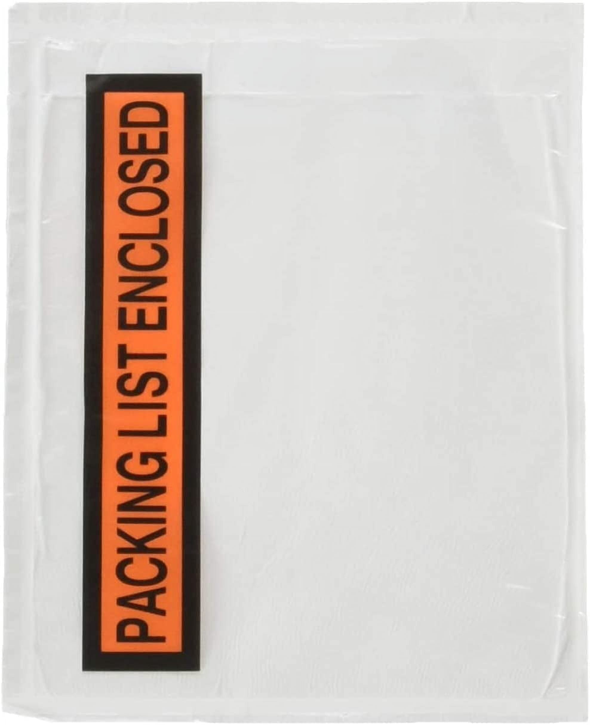 1000 Pieces 4.5x5.5 Clear with Packing List Enclosed Printing Pouch ...