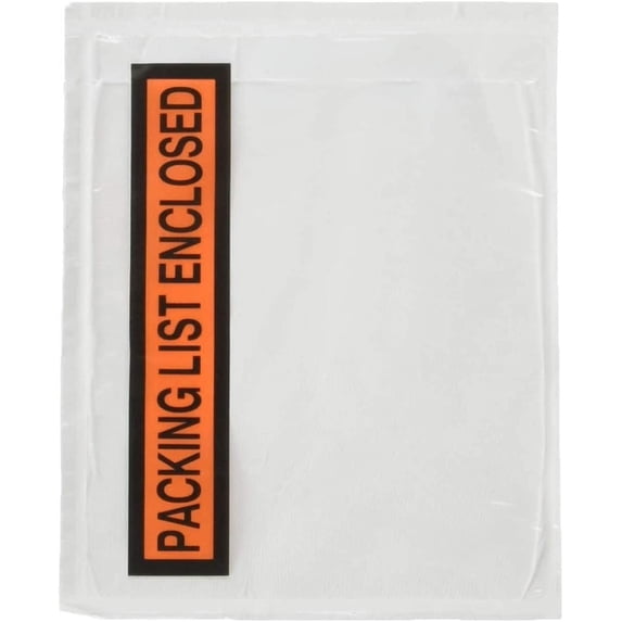 1000 Pieces 4.5x5.5 Clear with Packing List Enclosed Printing Pouch ...