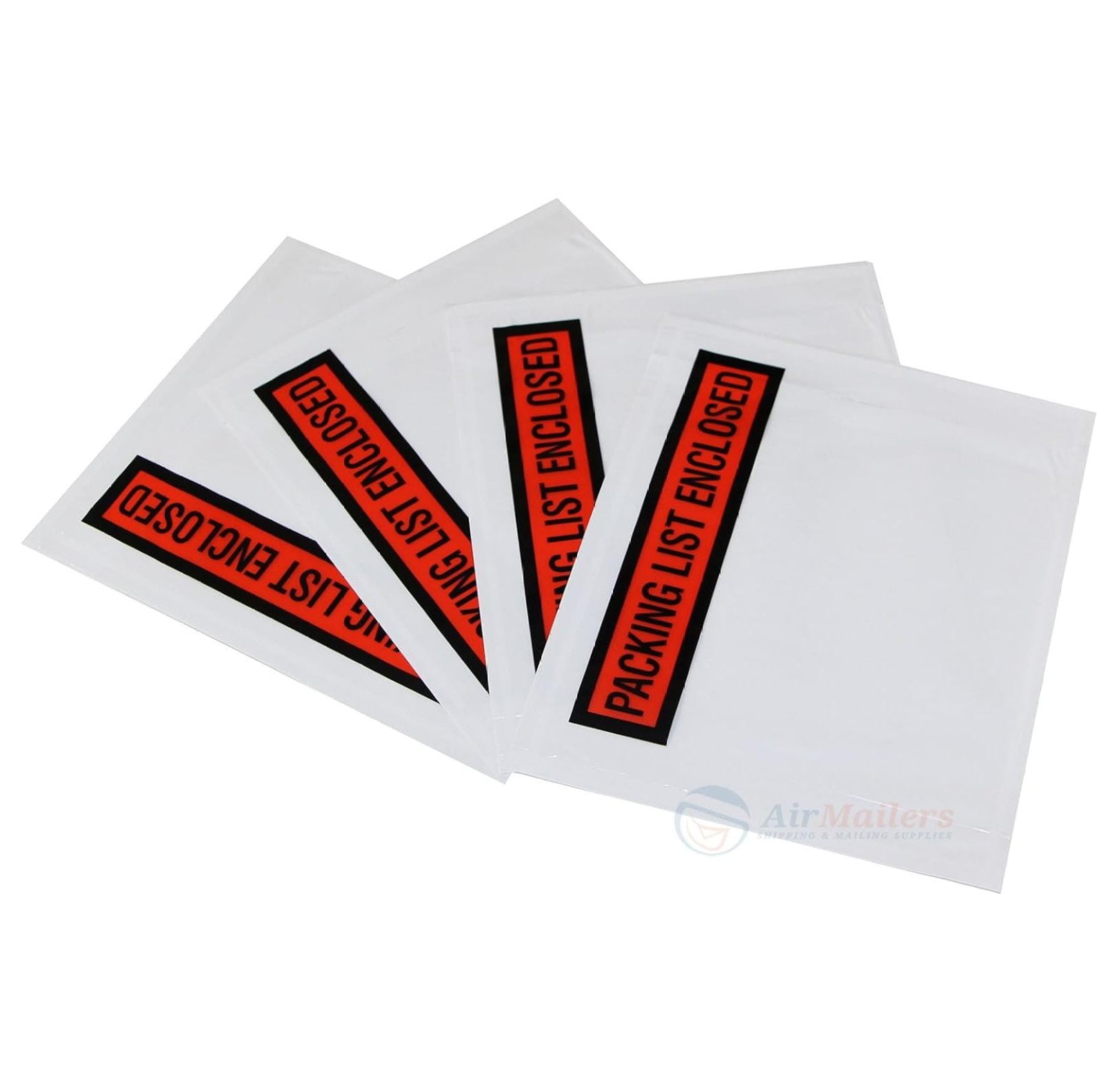 1000 Pieces 4.5x5.5" Clear with"Packing List Enclosed" Printing Pouch ...