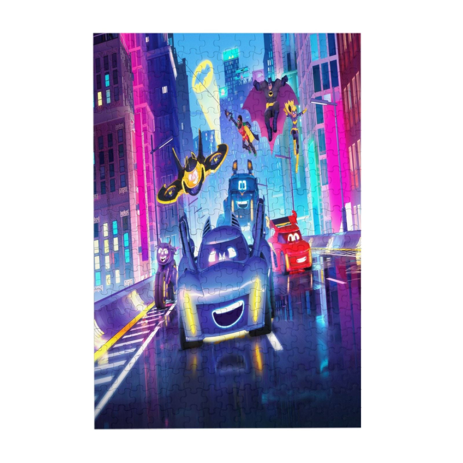 1000 Pieces Batwheel Jigsaw Puzzles for Adults Cartoon Wooden Puzzle ...