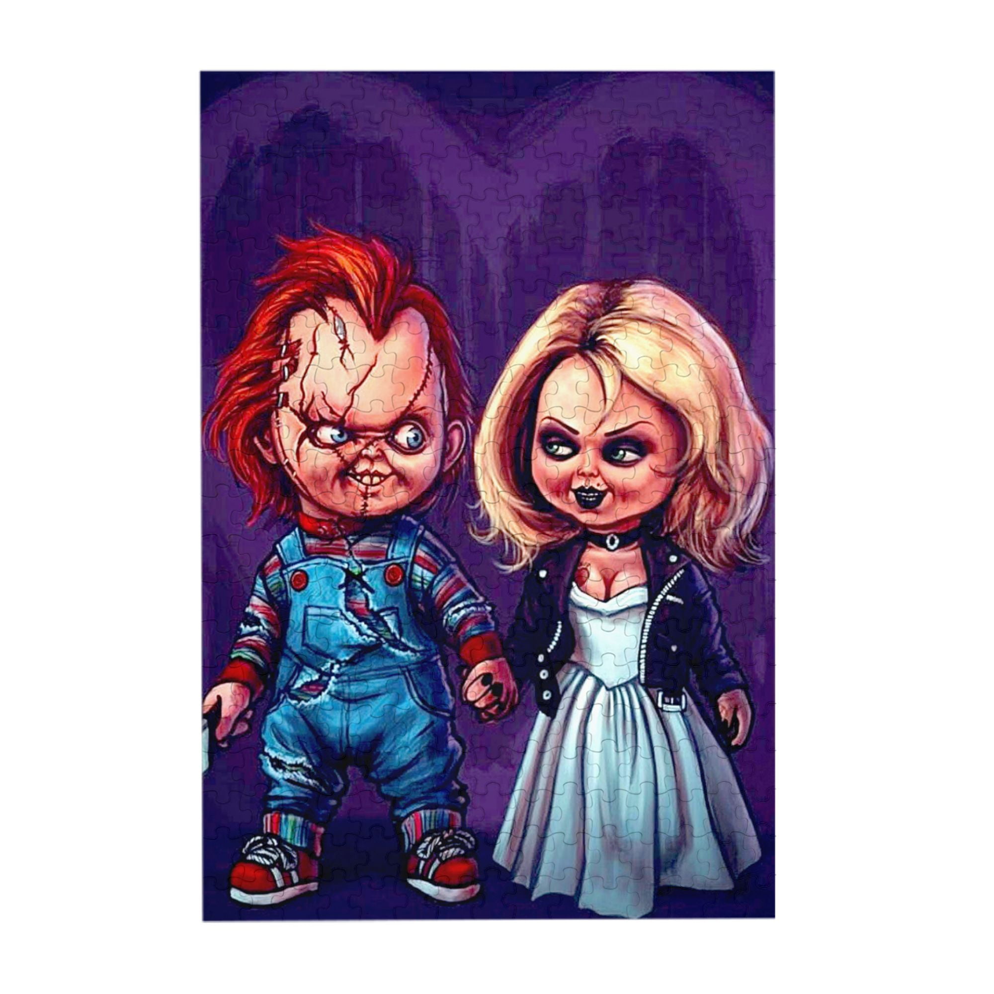 1000 Pieces Bride of Chucky And Tiffany Puzzle for Adults and Teenagers ...