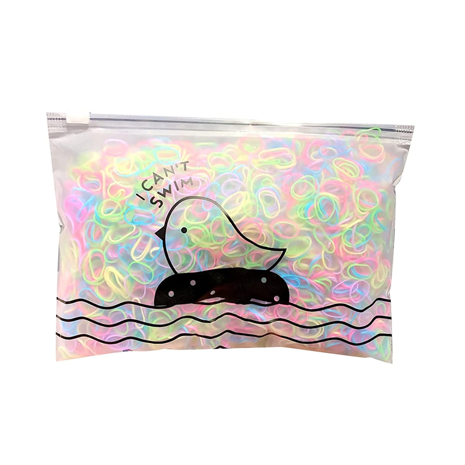 1000 Pieces Colorful Rubber Temporary Color Hair Chalk Band Baby Hair ...