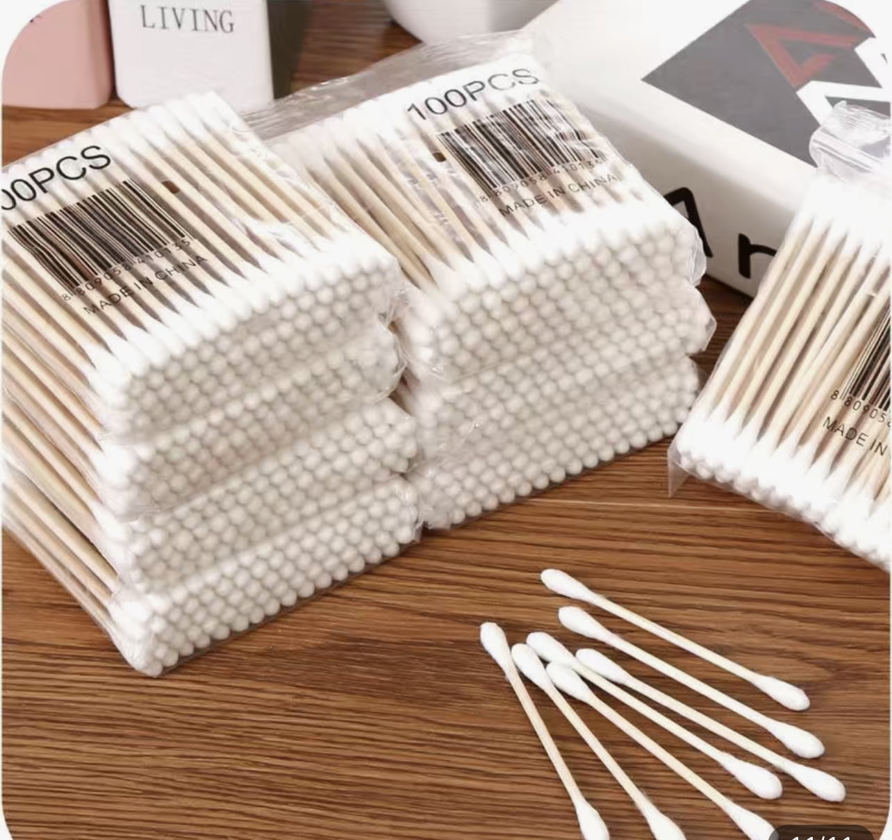 1000 Pieces Cotton Swabs, Makeup Double Tip Swab, Disposable Double ...