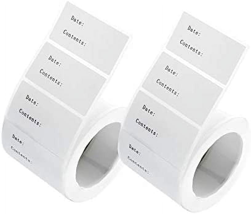 1000 Pieces Food Freezer Labels Refrigerator Stickers Self-Adhesive ...