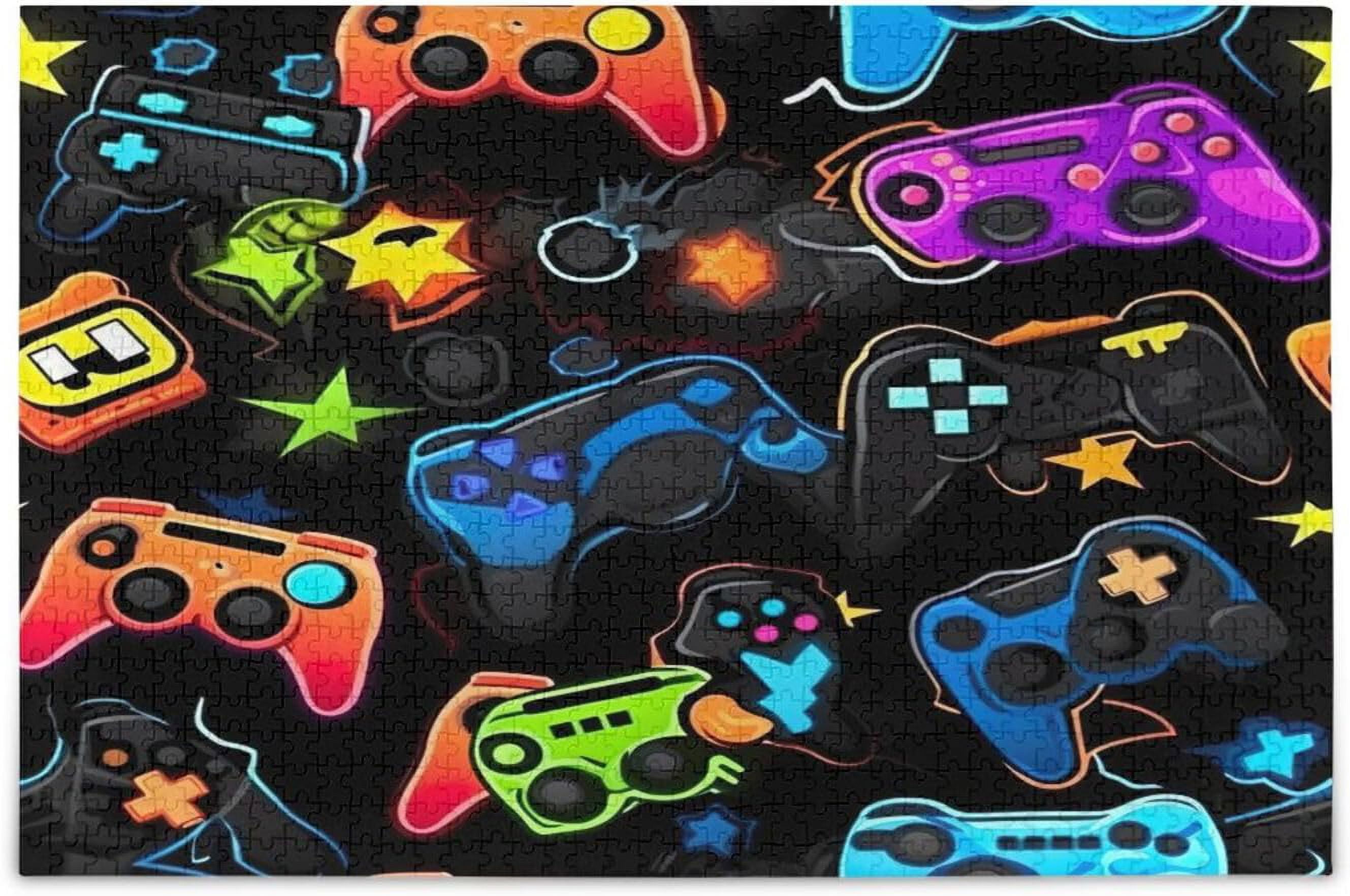 1000 Pieces Game Controller Jigsaw Puzzle for Adults Teens Kids, Fun ...