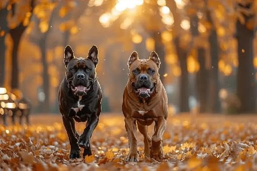 1000 Pieces Jigsaw Puzzle Cane Corso Dogs in Autumn Park Jigsaw Puzzle ...