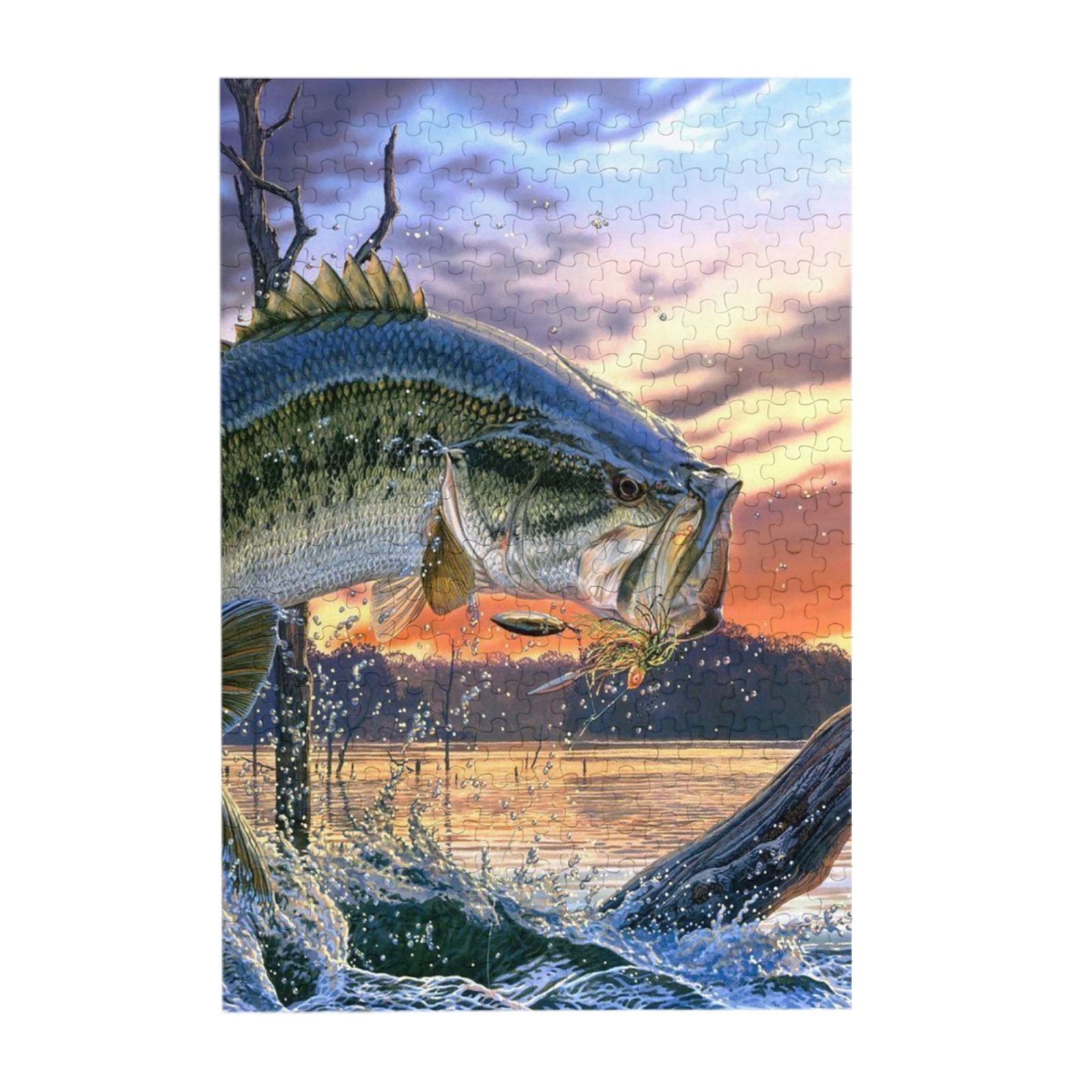 300 Pieces Jigsaw Puzzle for Adults and Kids - Fish Go Fishing Puzzle ...