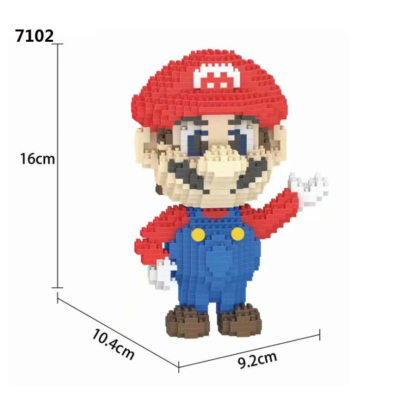 1000+ Pieces Mario Building Blocks Set for Kids, Adults - Classic ...