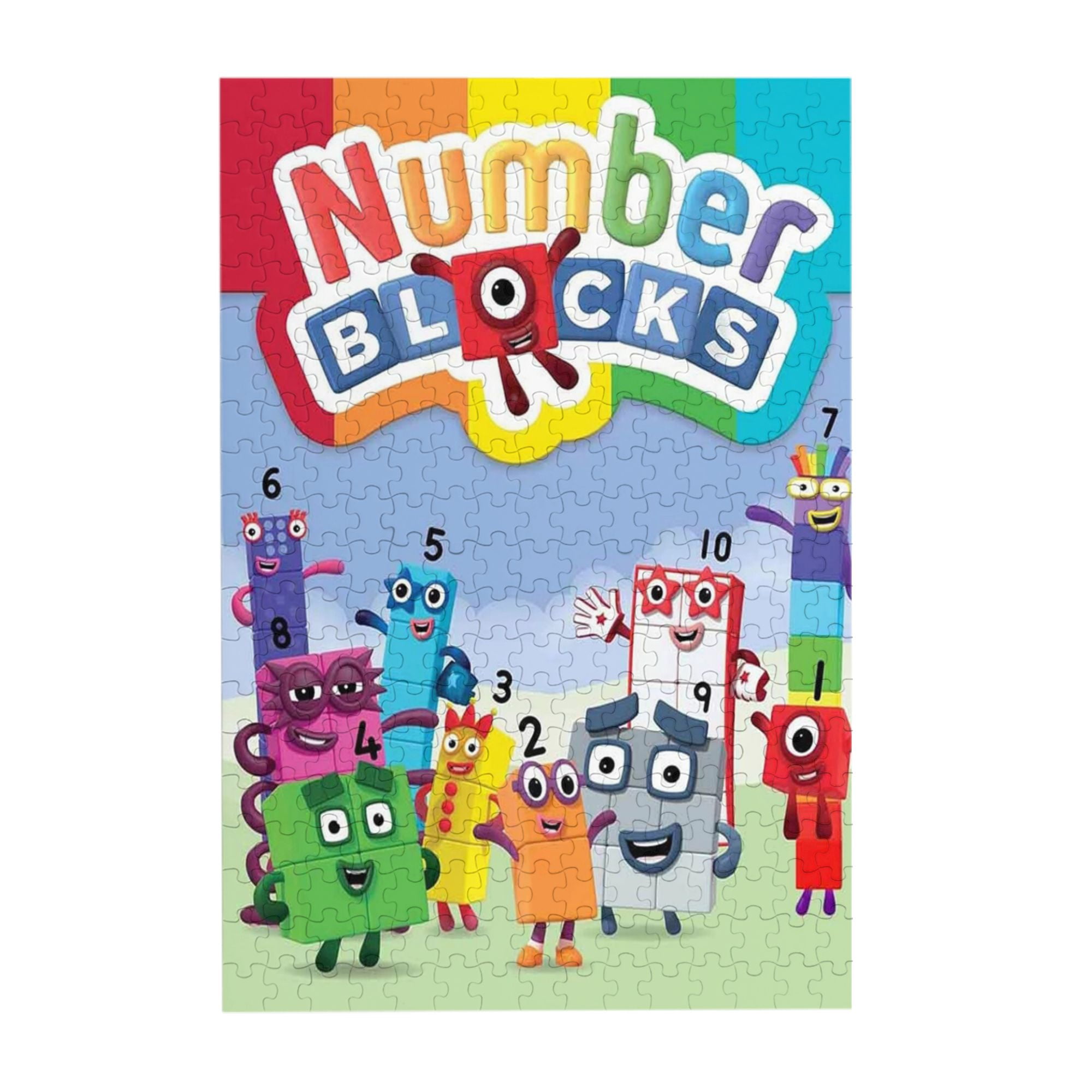 1000 Pieces Number Block Puzzle for Adults and Teenagers Cartoon Jigsaw ...