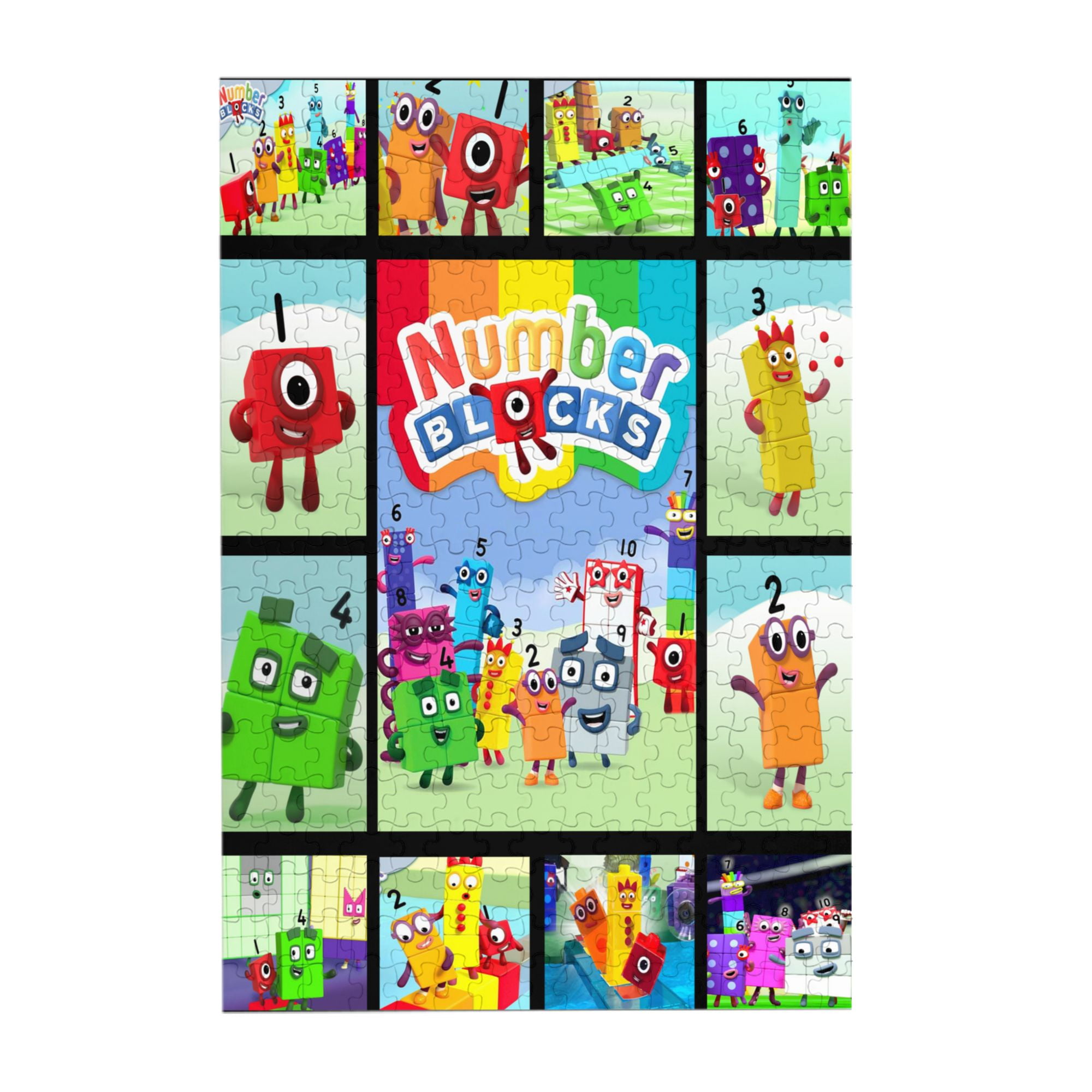 1000 Pieces Number Block Puzzle for Adults and Teenagers Cartoon Jigsaw ...