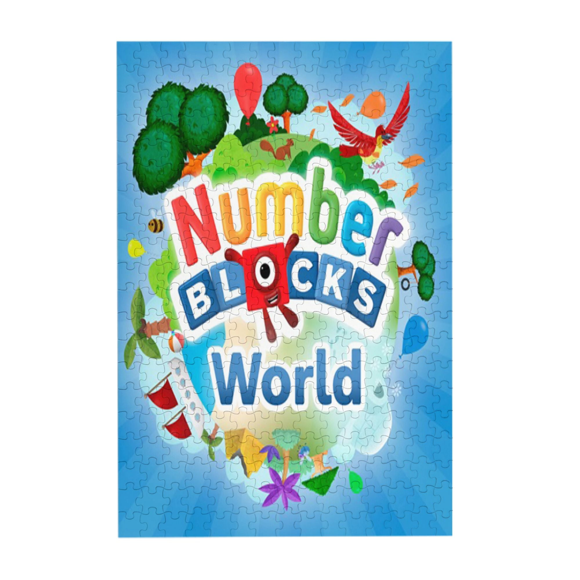 1000 Pieces Number Block Puzzle for Adults and Teenagers Cartoon Jigsaw ...