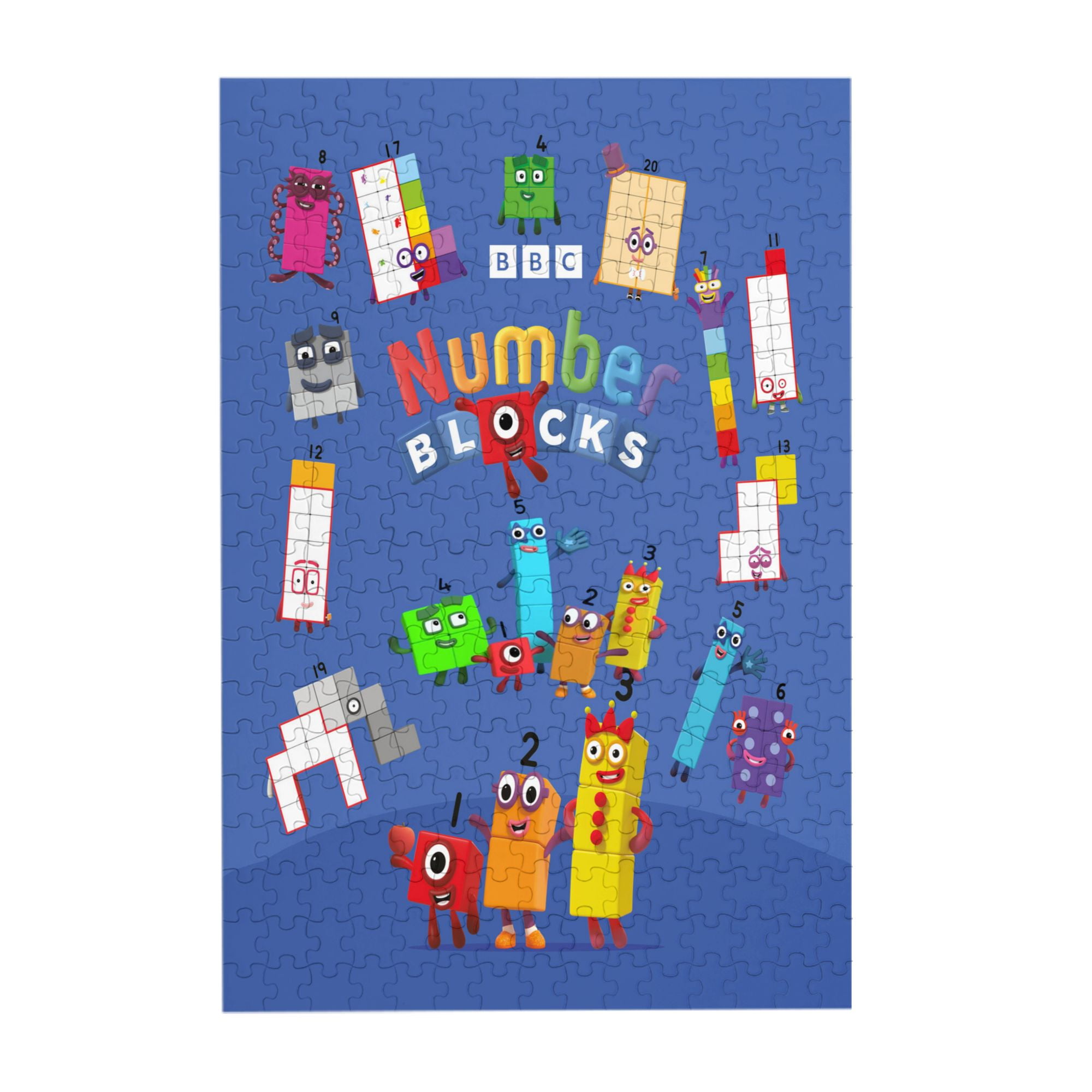 1000 Pieces Number Block Puzzle for Adults and Teenagers Cartoon Jigsaw ...