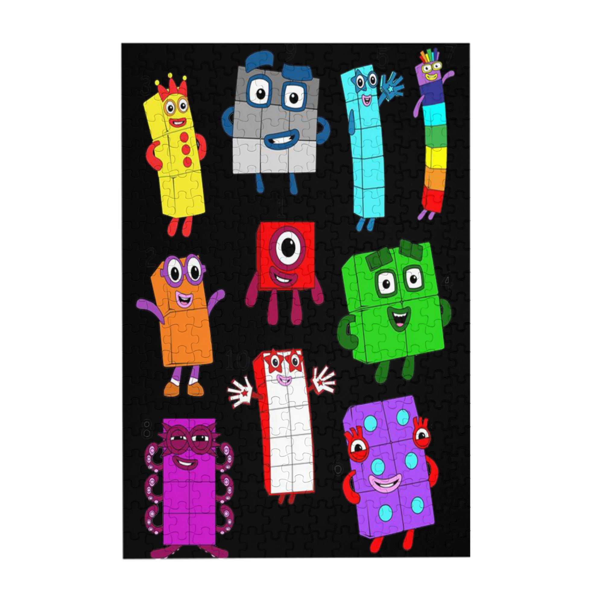 1000 Pieces Number Block Puzzle for Adults and Teenagers Cartoon Jigsaw ...