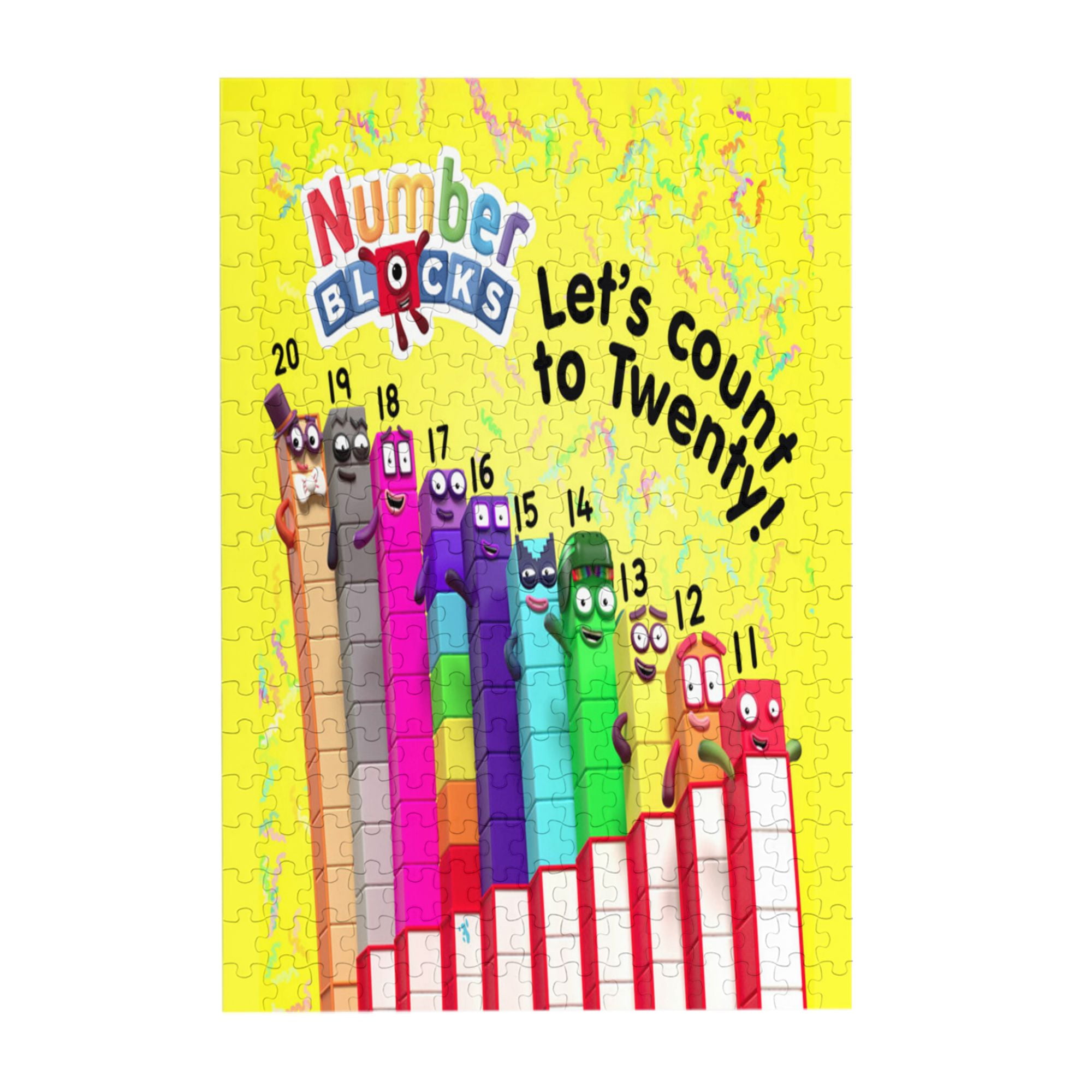 1000 Pieces Number Block Puzzle for Adults and Teenagers Cartoon Jigsaw ...