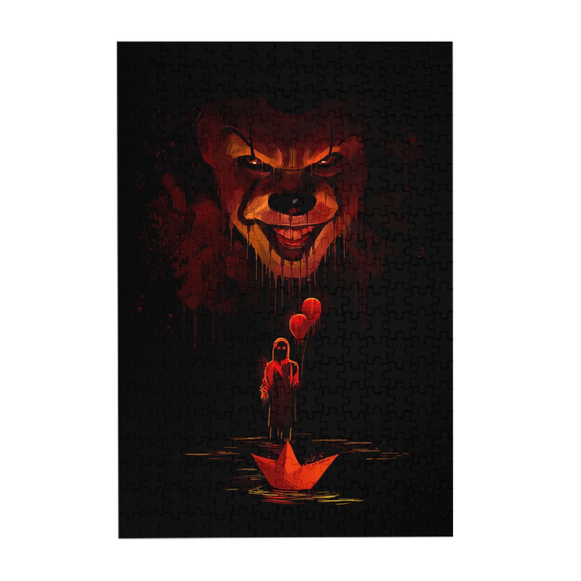 1000 Pieces Pennywise Puzzle for Adults and Teenagers Cartoon Jigsaw ...