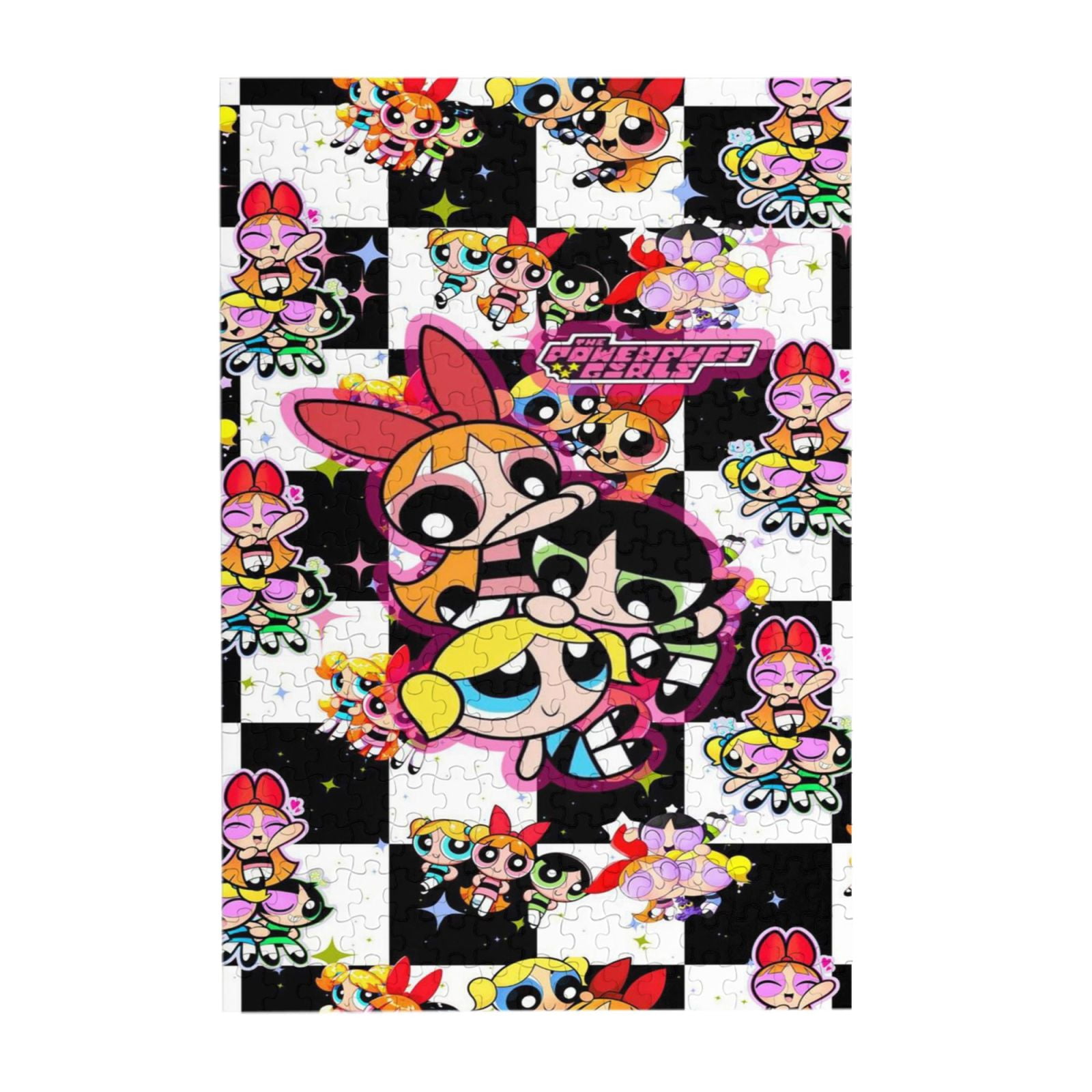 1000 Pieces Powerpuff Gir Jigsaw Puzzles for Adults Cartoon Wooden ...