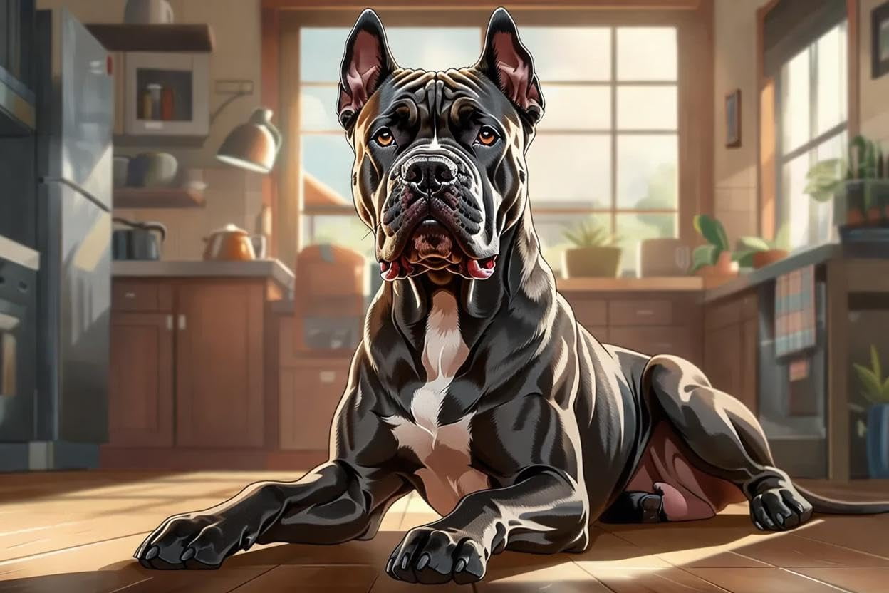 1000 Pieces Puzzles for Adults Kids Cool Anime Cane Corso's House Rules ...