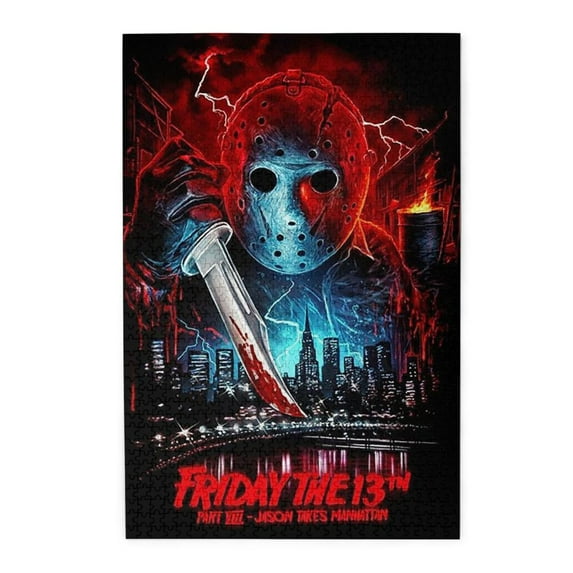 1000 Pieces Puzzles Jason Voorhees - Friday The 13th Wooden Puzzle ...