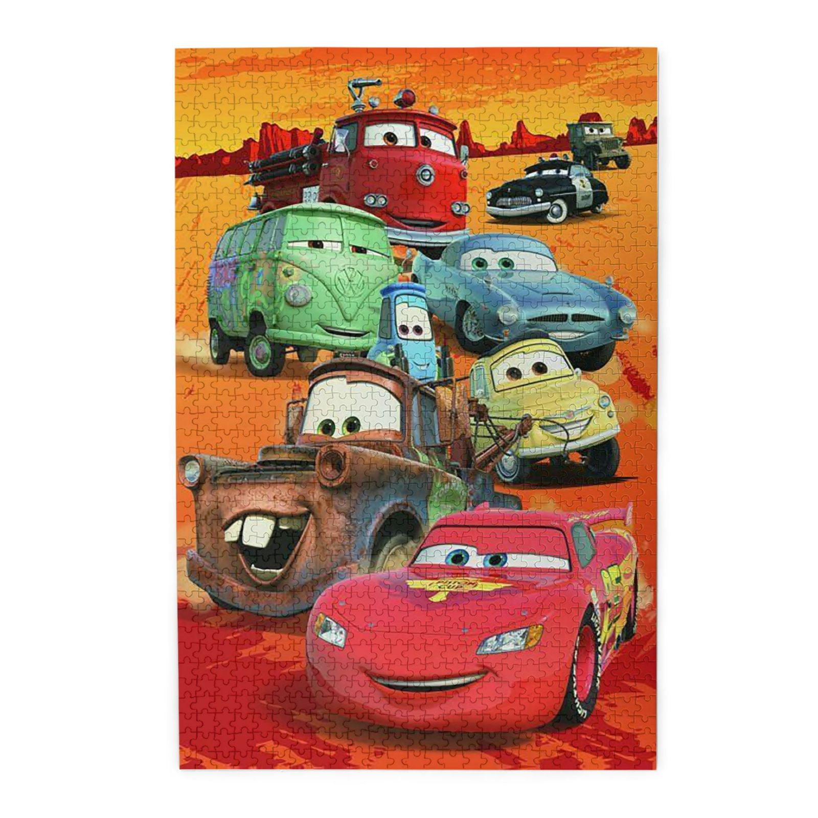 1000 Pieces Puzzles Lightning McQueen Wooden Puzzle Large Puzzle Game ...